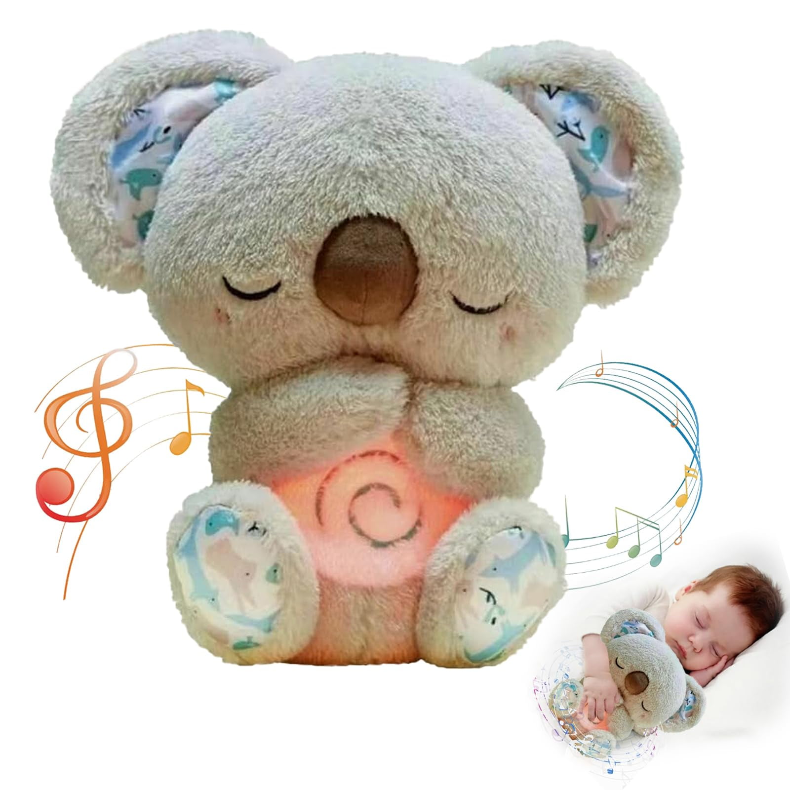 cbozimpr Soothing Breathing Stuffed MMF7 Animal for Anxiety Adults and ...
