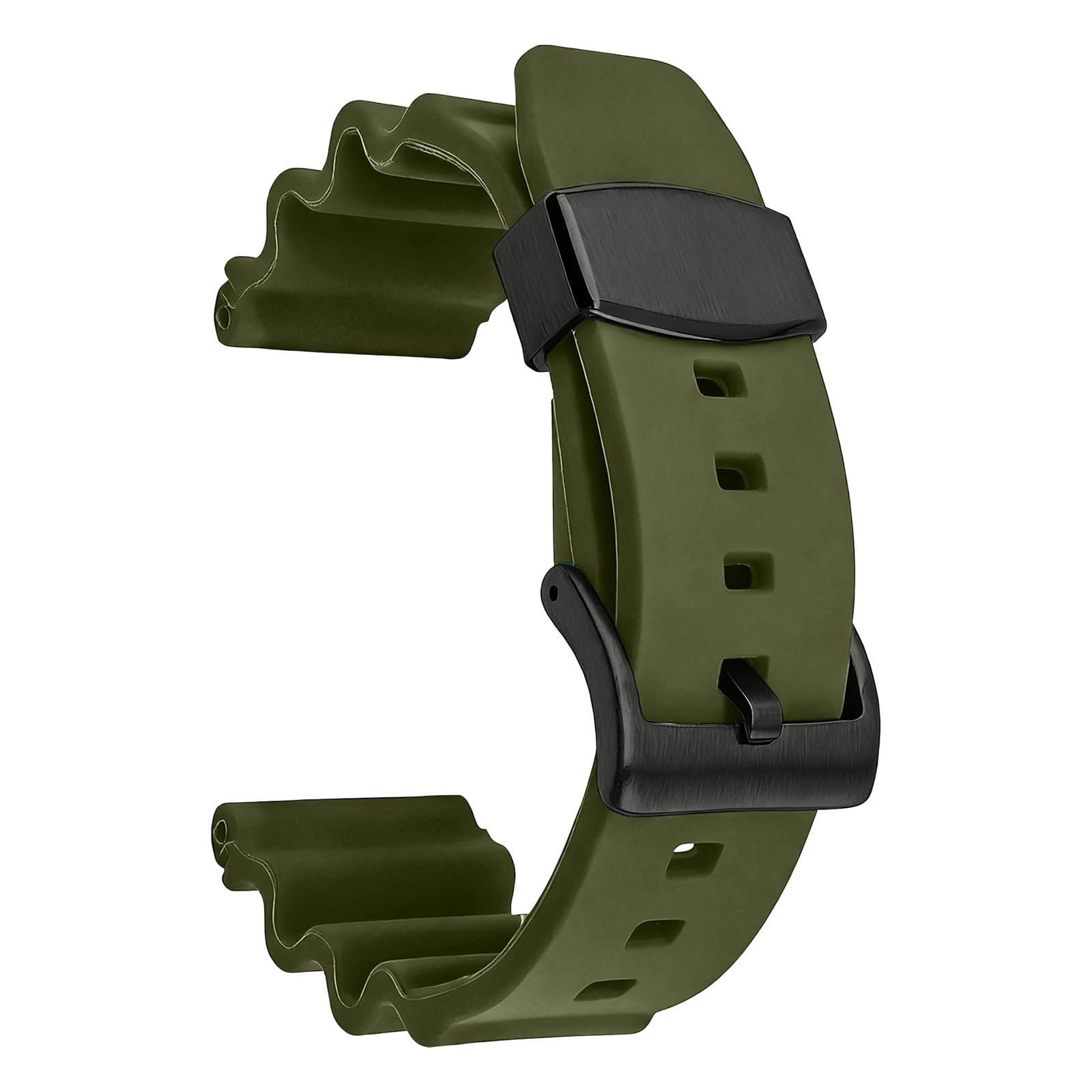 cbzote 22mm Compatible Precision SKX007 Turtle Metal Ring Rubber Strap ...