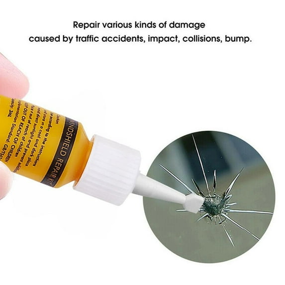cbzote Agent for Auto Windshield and Glass Crack 20ml Curing Glue Tool ...