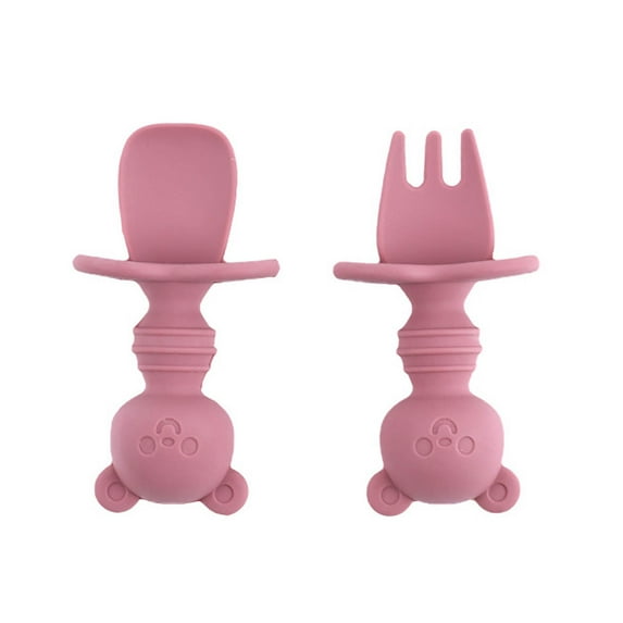 cbzote Animal Design Short Fork Spoon Set Durable Tableware For Kids ...