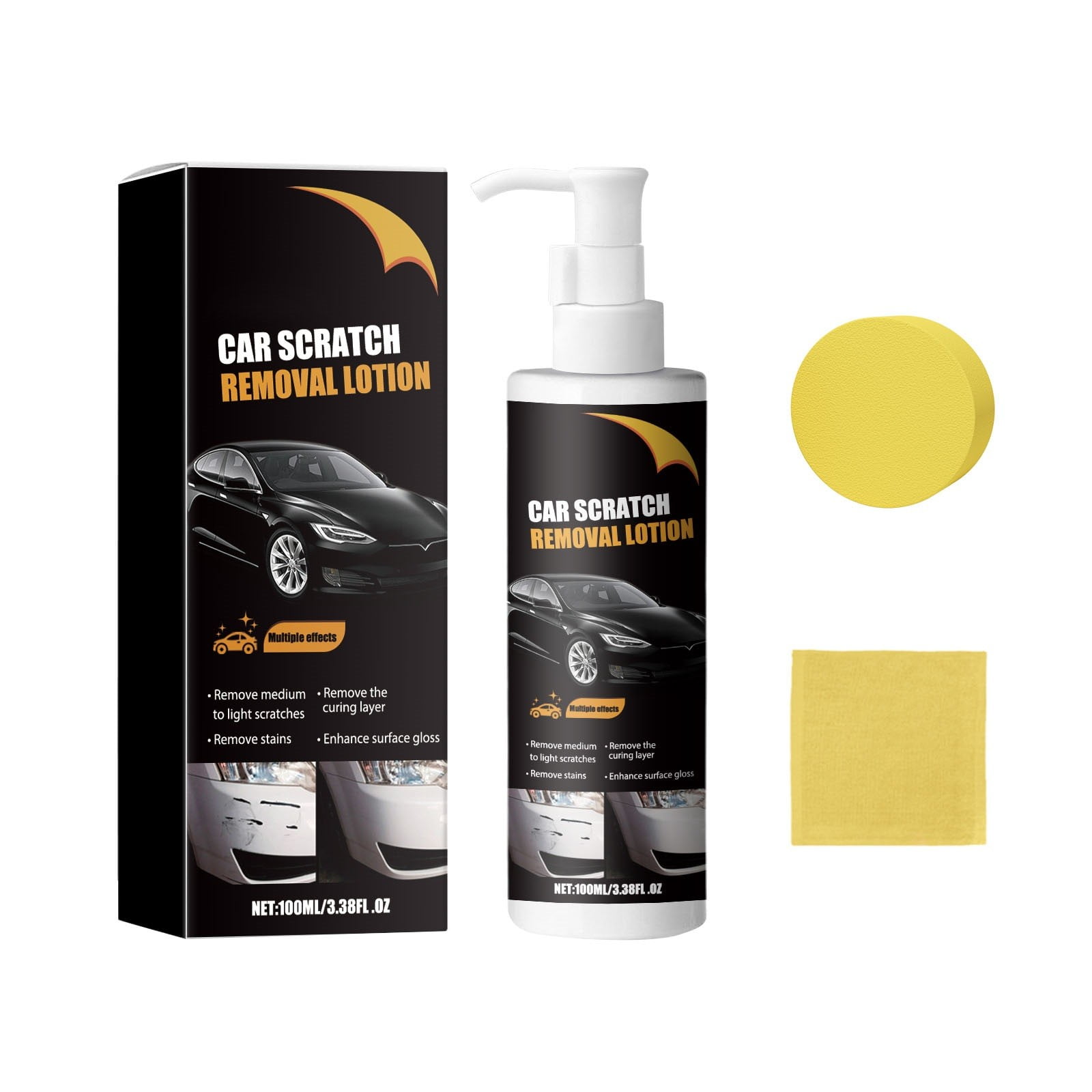 cbzote Car Scratch Remover Kit with Advanced Lotion Formula and Wax for ...