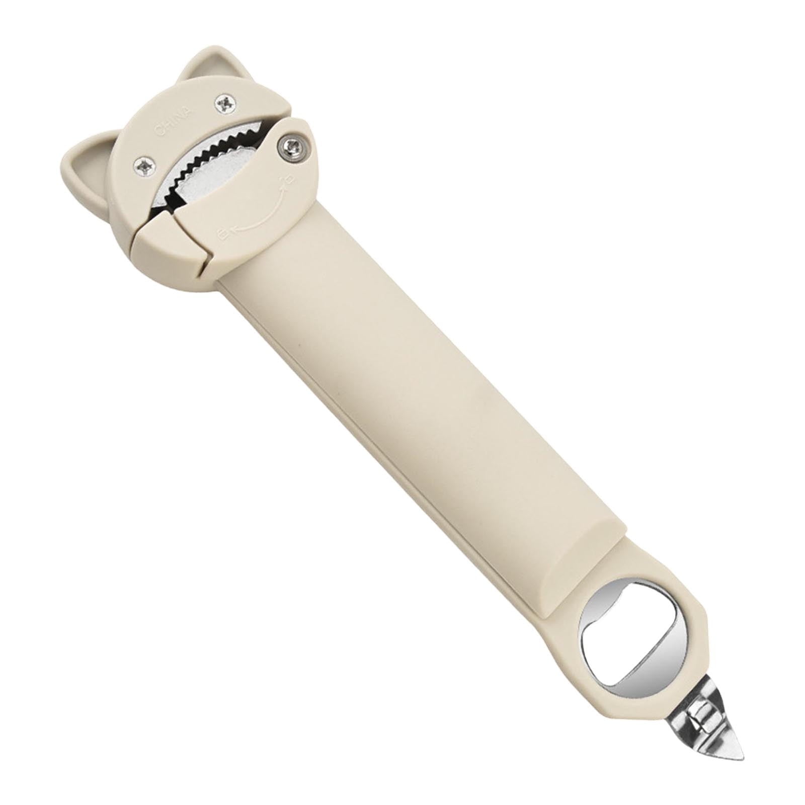 cbzote Cute Cat Shaped Multi Function Can Opener Adjustable Stainless ...
