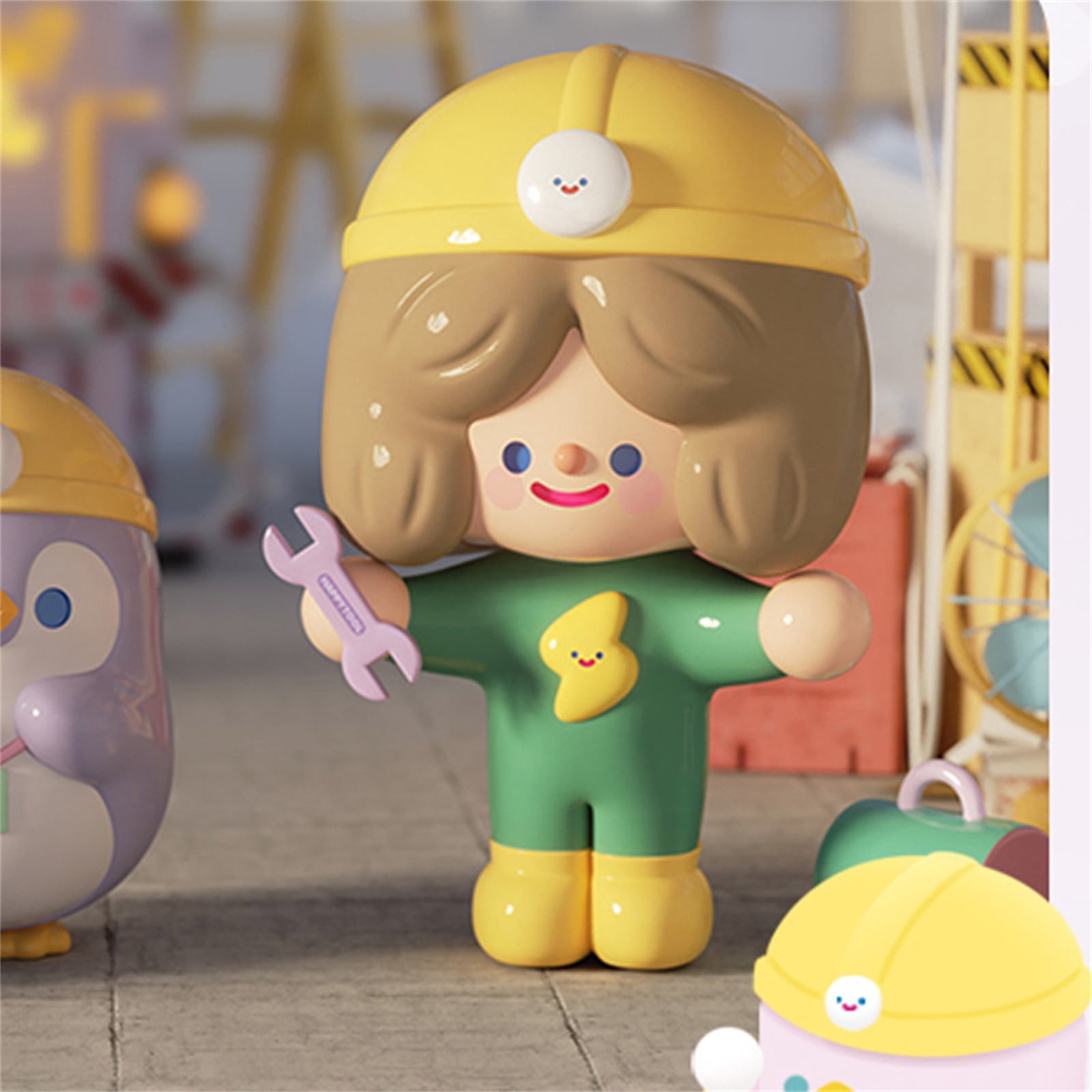 cbzote Desktop Ornament 2 Happy Factory Series Blind Collecting Fashion ...