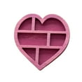 cbzote Desktop Ornament for Indoor Use Mini Heart Shaped Wooden Desktop ...