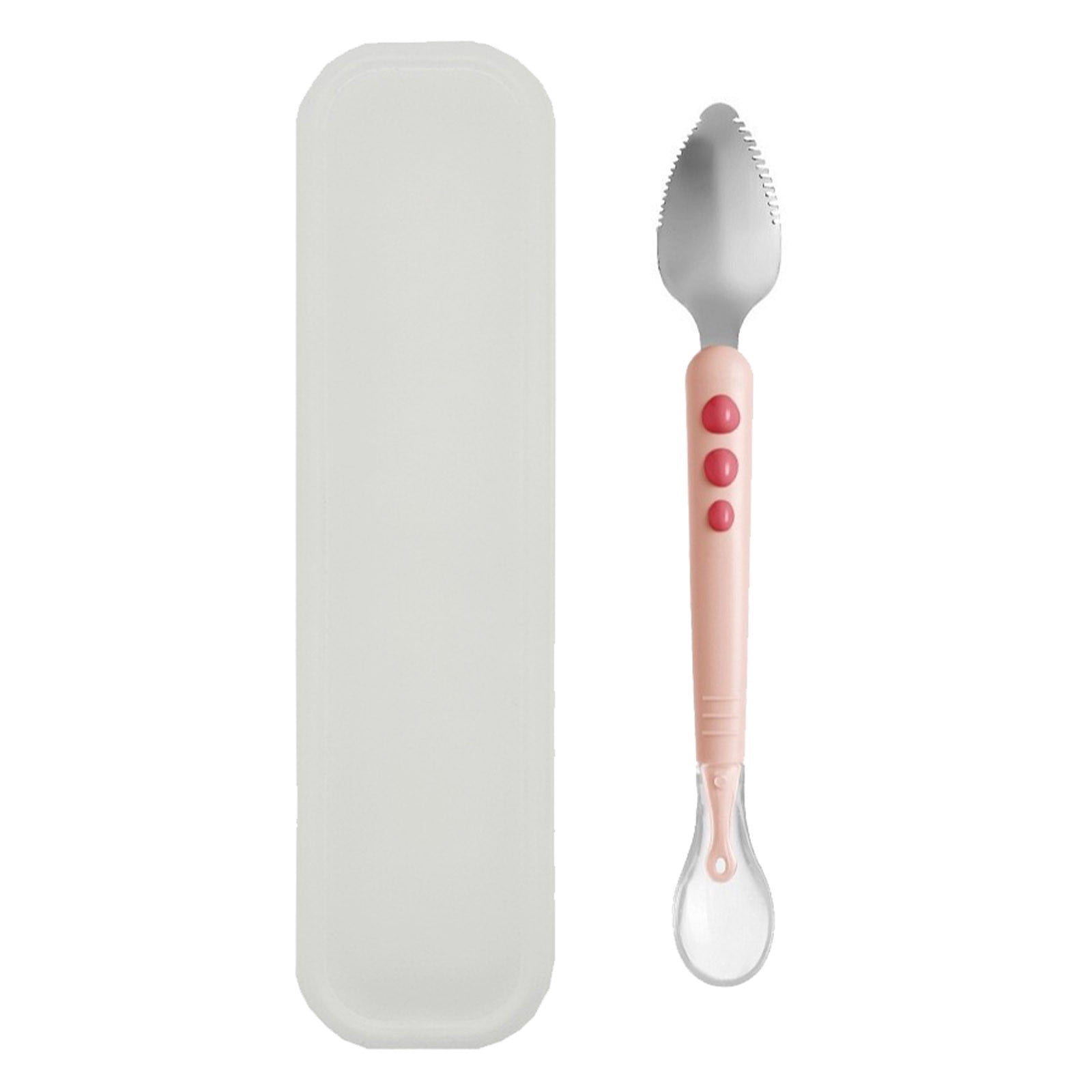 cbzote Double Head Silicone Food Spoon With Storage Soft Feeding And ...