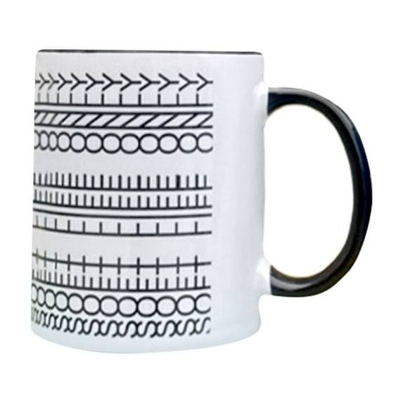 cbzote Elegant White Porcelain Drinking Mug Featuring Secret Hidden ...