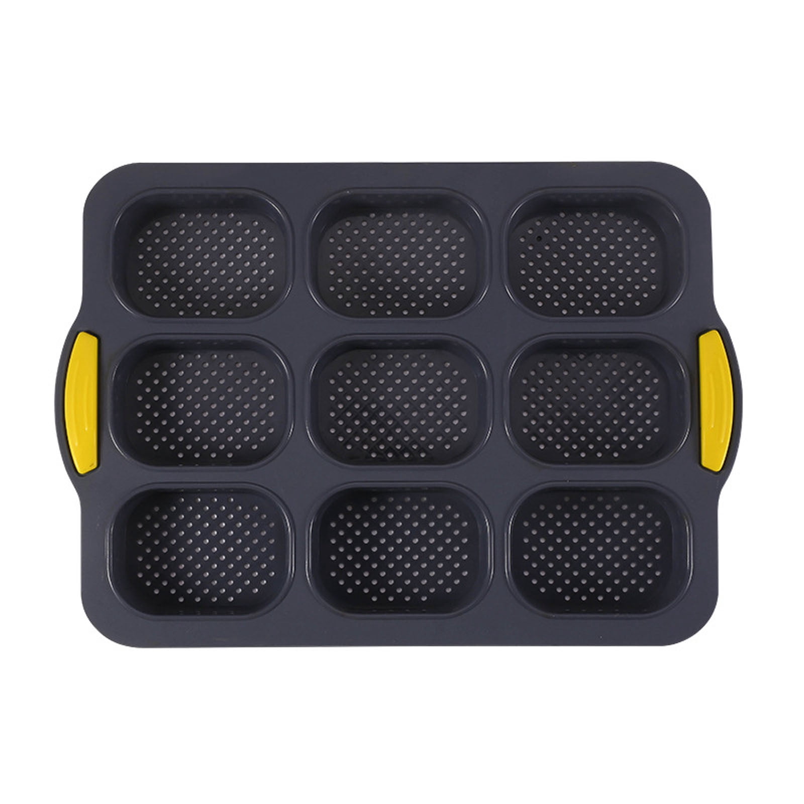 cbzote Silicone Cake Mould for Oval Loaf Baking 9 Cavities Non Stick ...