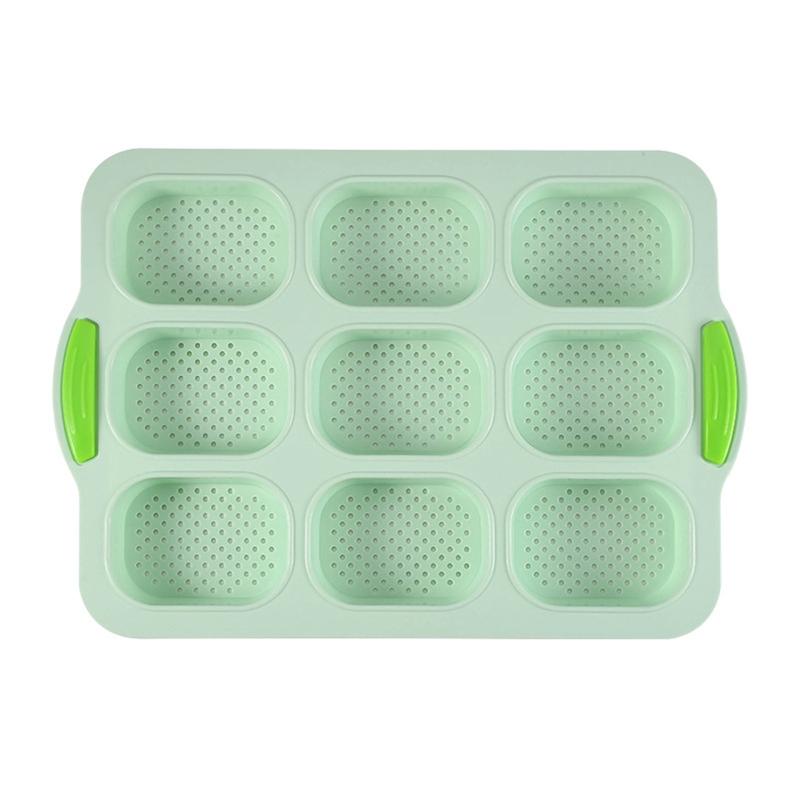 cbzote Silicone Cake Mould for Oval Loaf Baking 9 Cavities Non Stick ...
