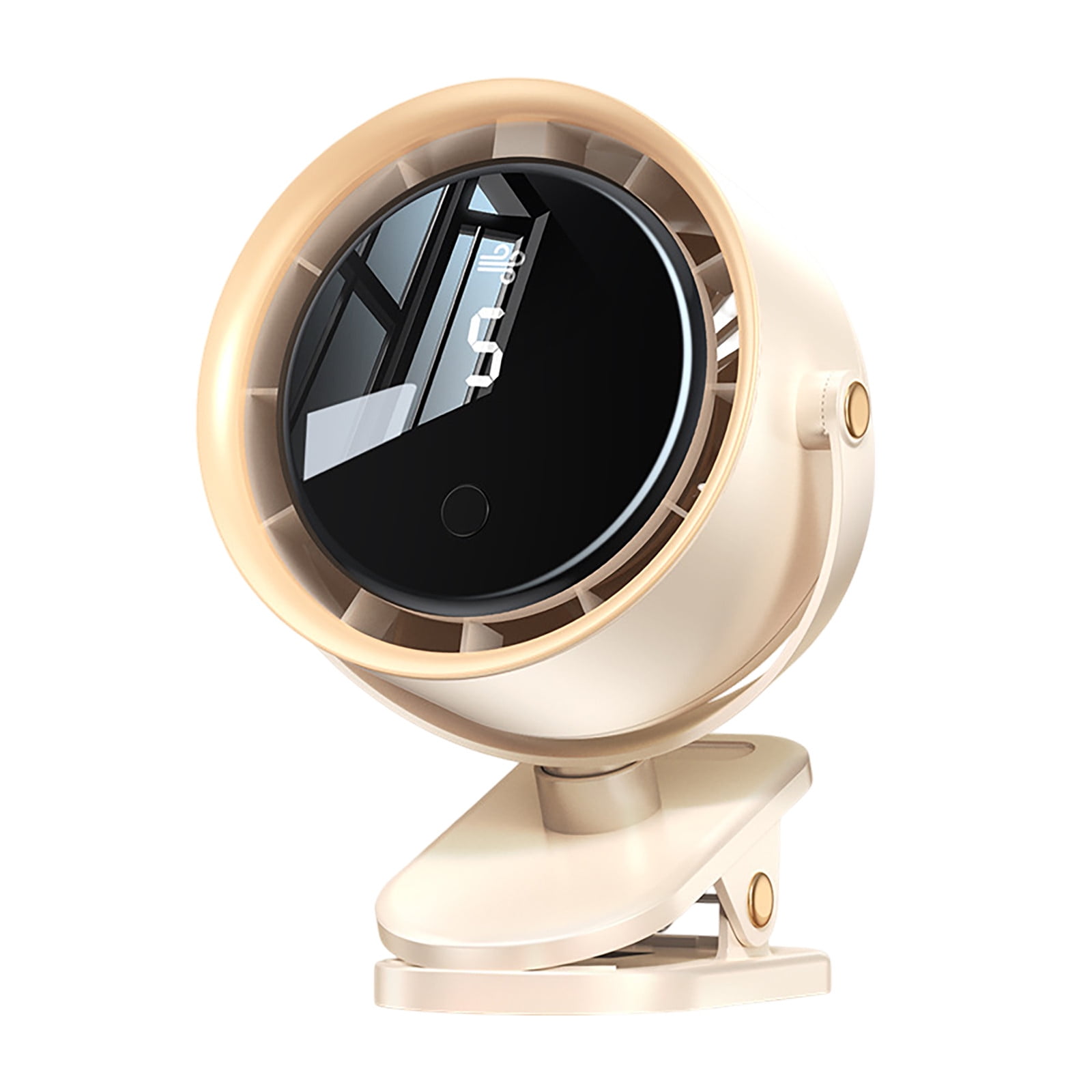 cbzote USB Fans Home Portable Clip-On Quiet Digital Display 5 Speed ...