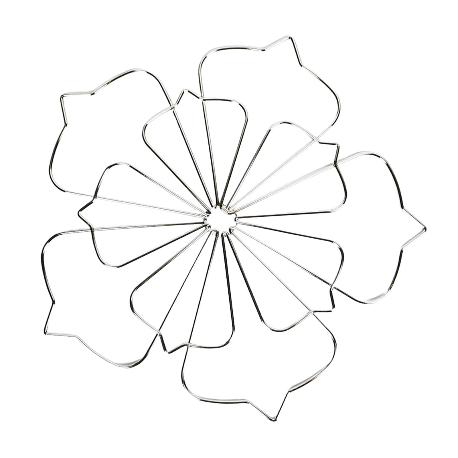 cbzote cbzote Stainless Steel Floral Grid Organizer Arrangement Holder ...