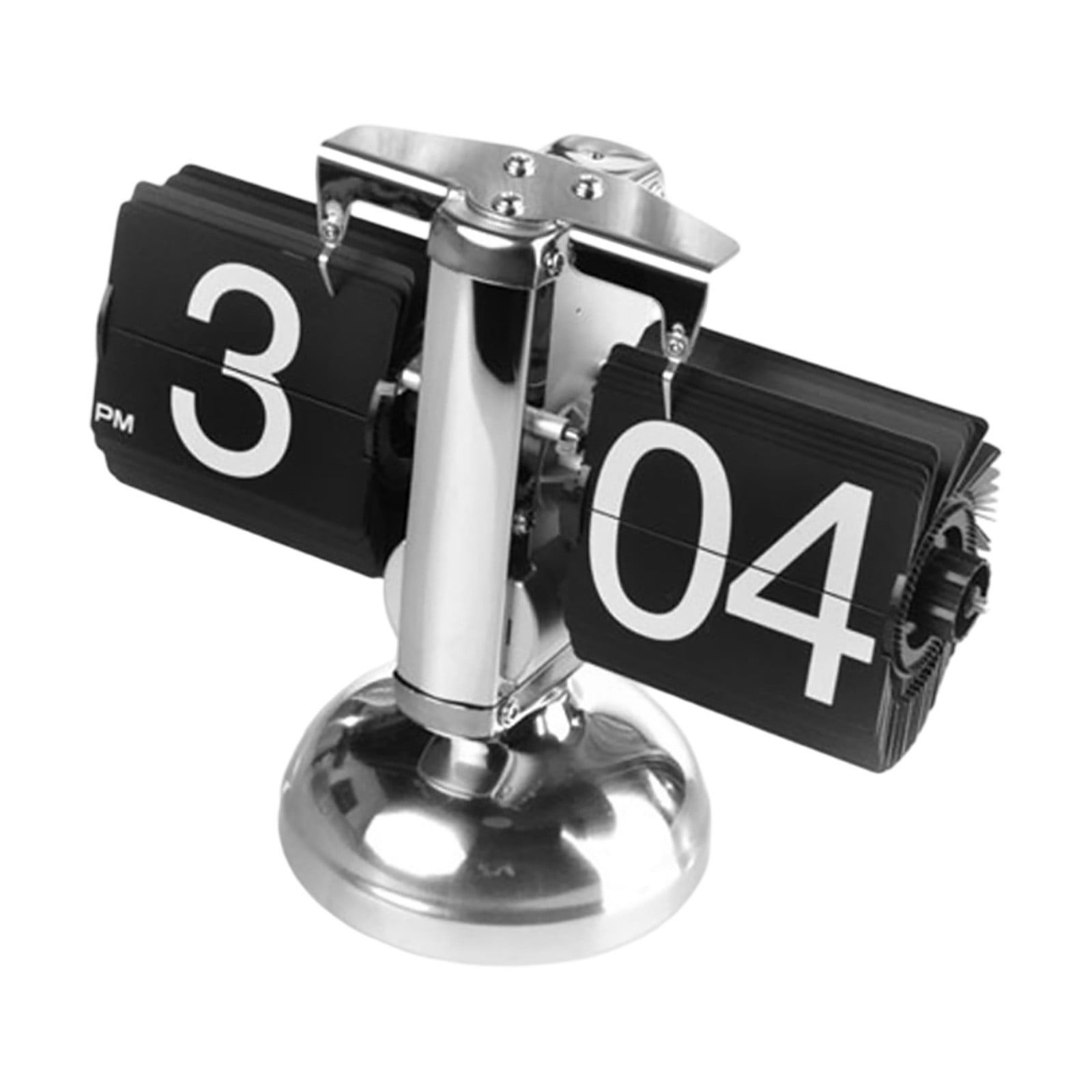 cbzote cbzote Style Digital Mechanical Flip Desk Clock Retro 12 Hour AM ...