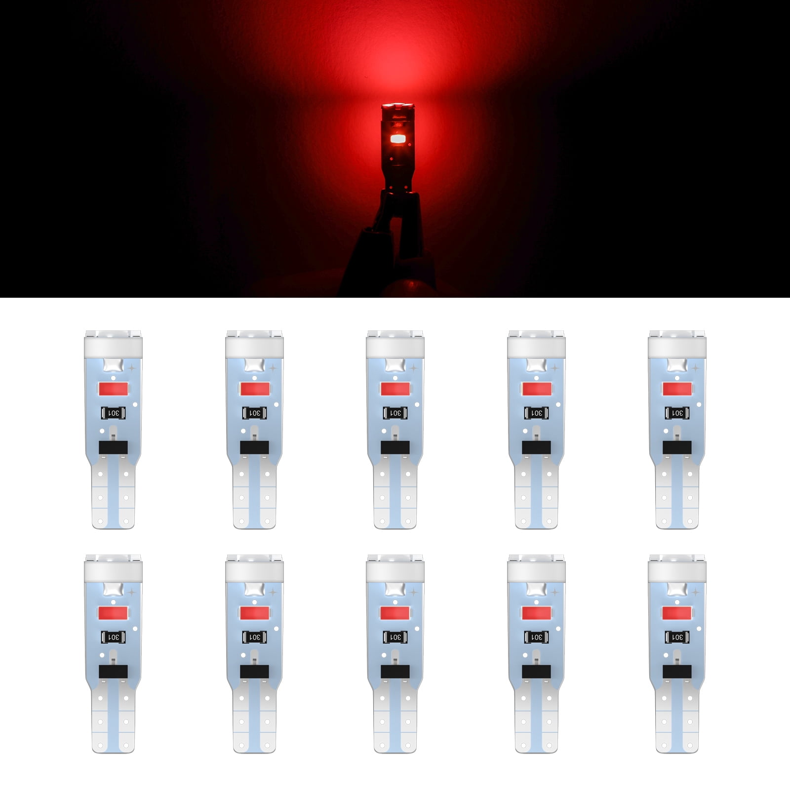 cciyu 10x T5 5-3014-SMD Red Instrument Lights Dashboard Lights ...