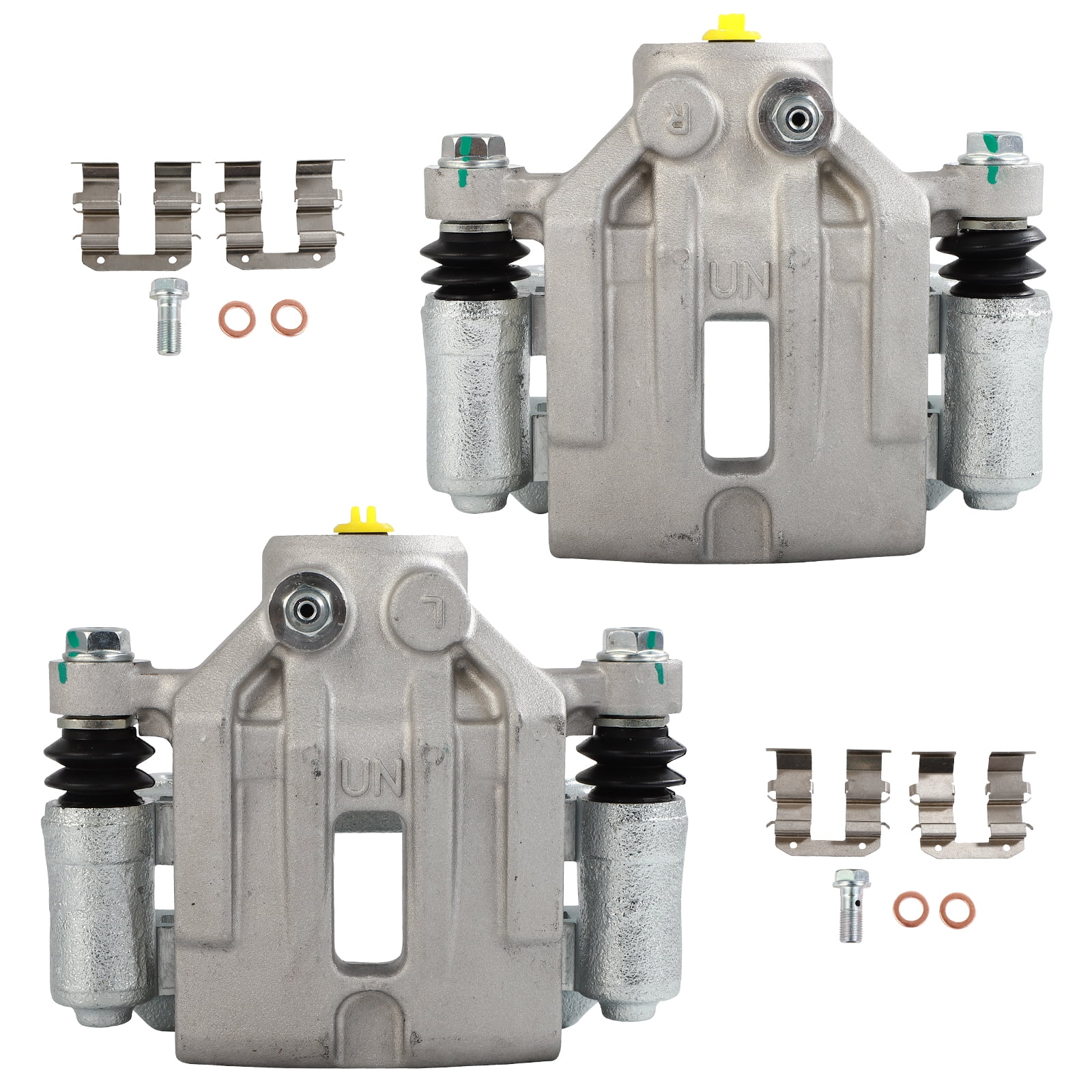 cciyu 19-B3427 19-B3426 Rear Left & Right Brake Calipers with Bracket ...
