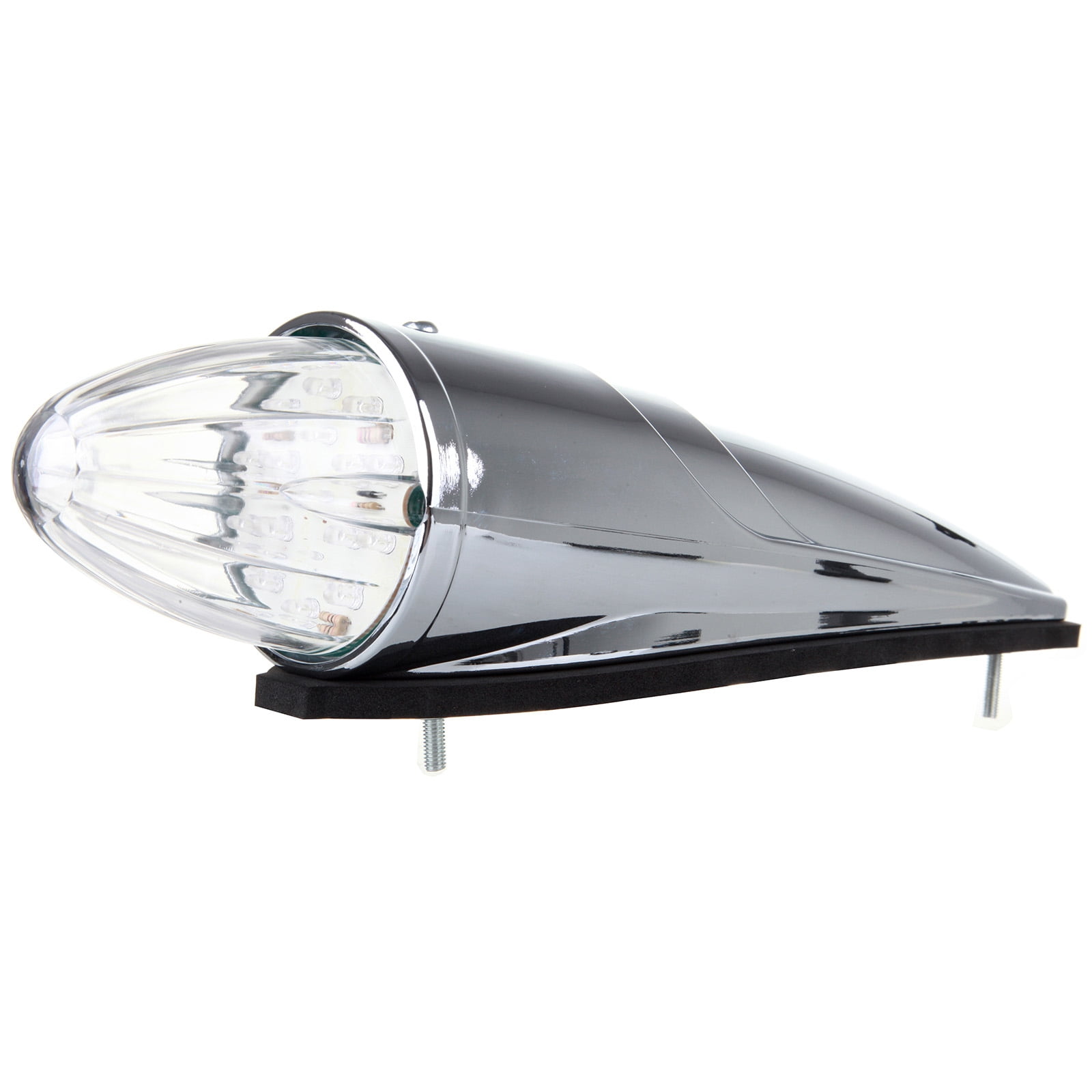cciyu 1x 17 Led Torpedo Cab Marker Roof Running Top Lights Chrome Heavy ...