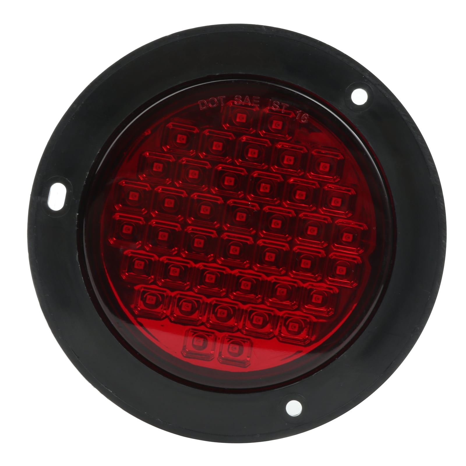 cciyu 1x 4" Red Round Sealed Led Trailer Stop/Turn/Brake Tail Light ...