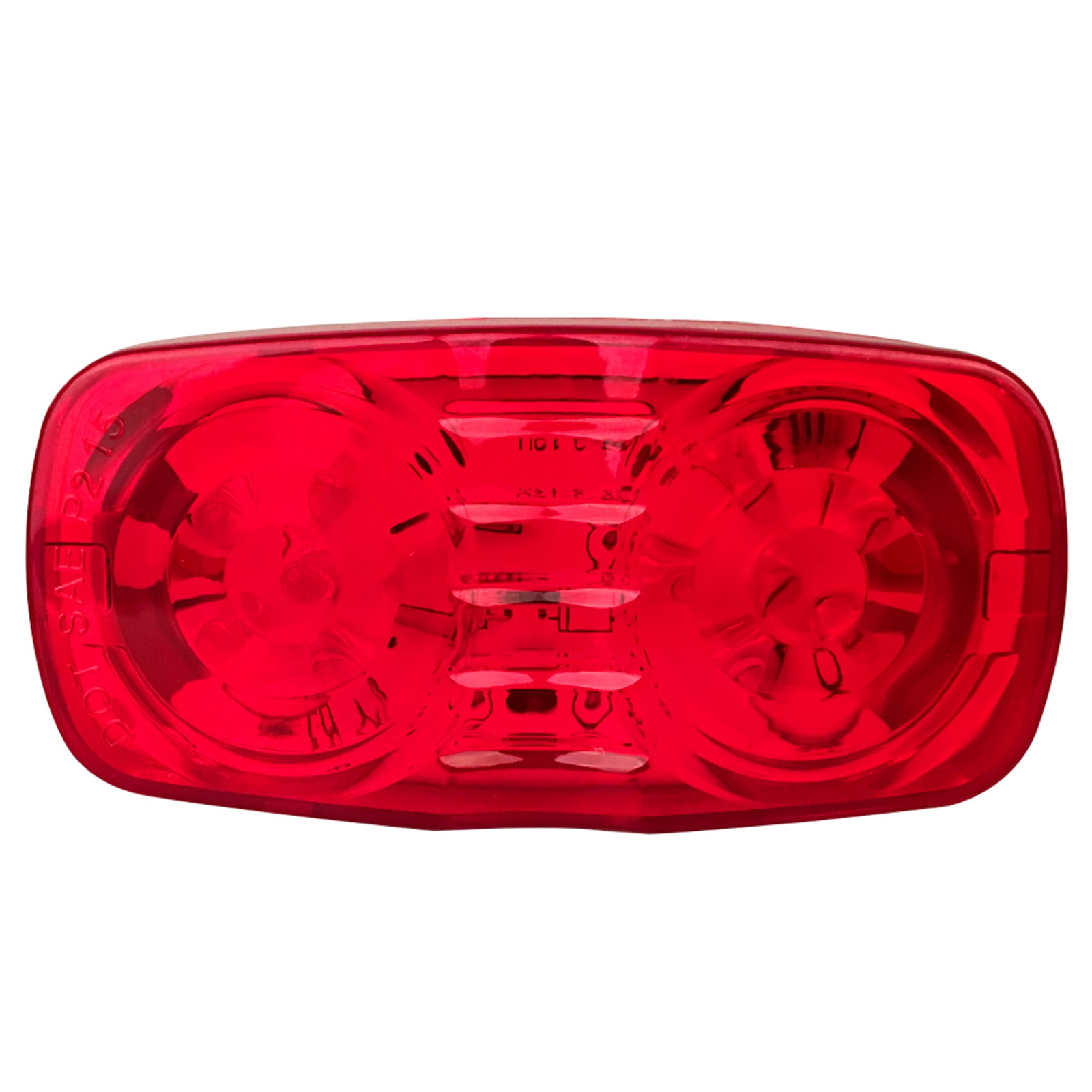 cciyu 1x Red 10 LED Trailer Side Marker Light Double Bubble Bullseye ...