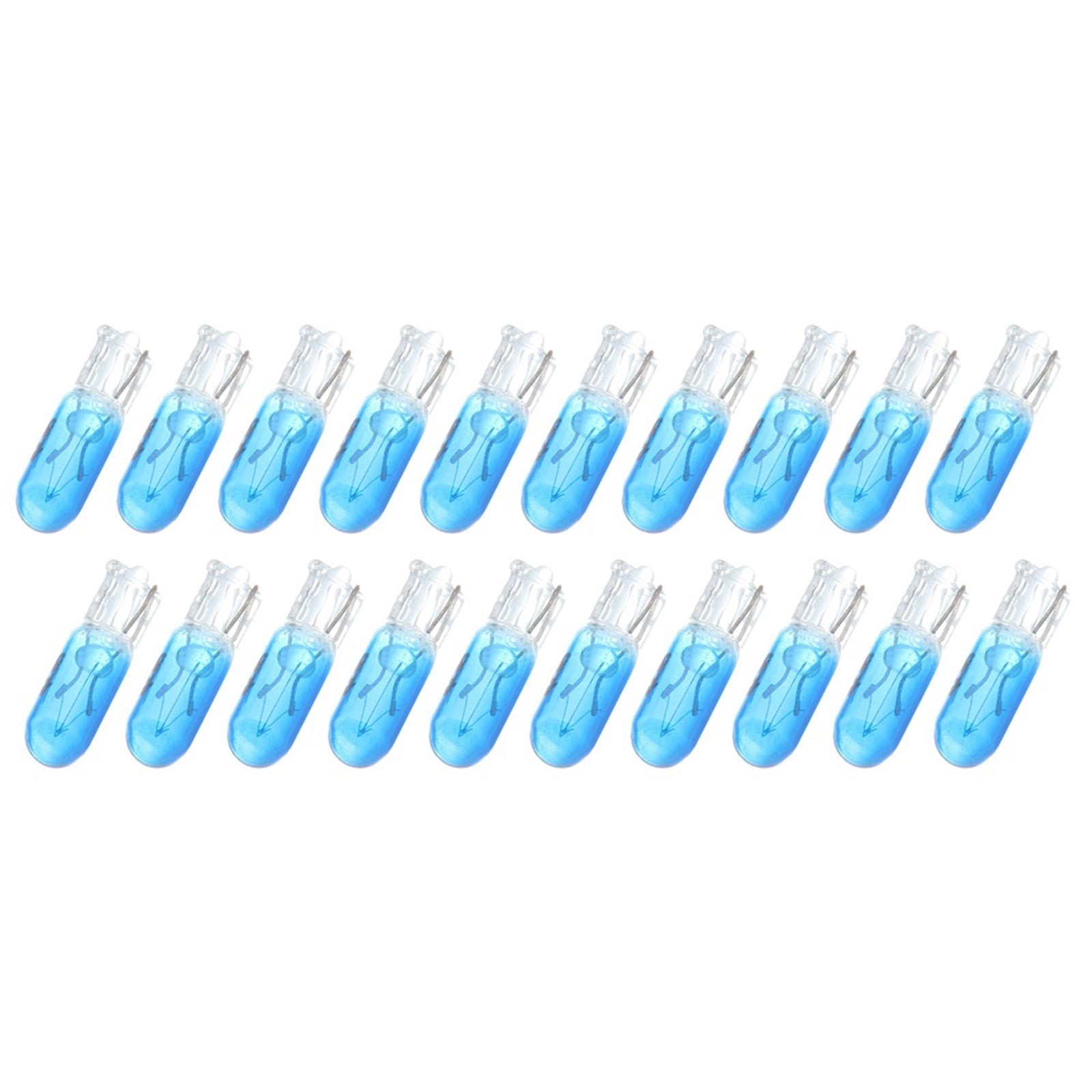 cciyu 20 Pack Blue T5 17 86 206 Halogen Light Bulb Instrument Cluster ...