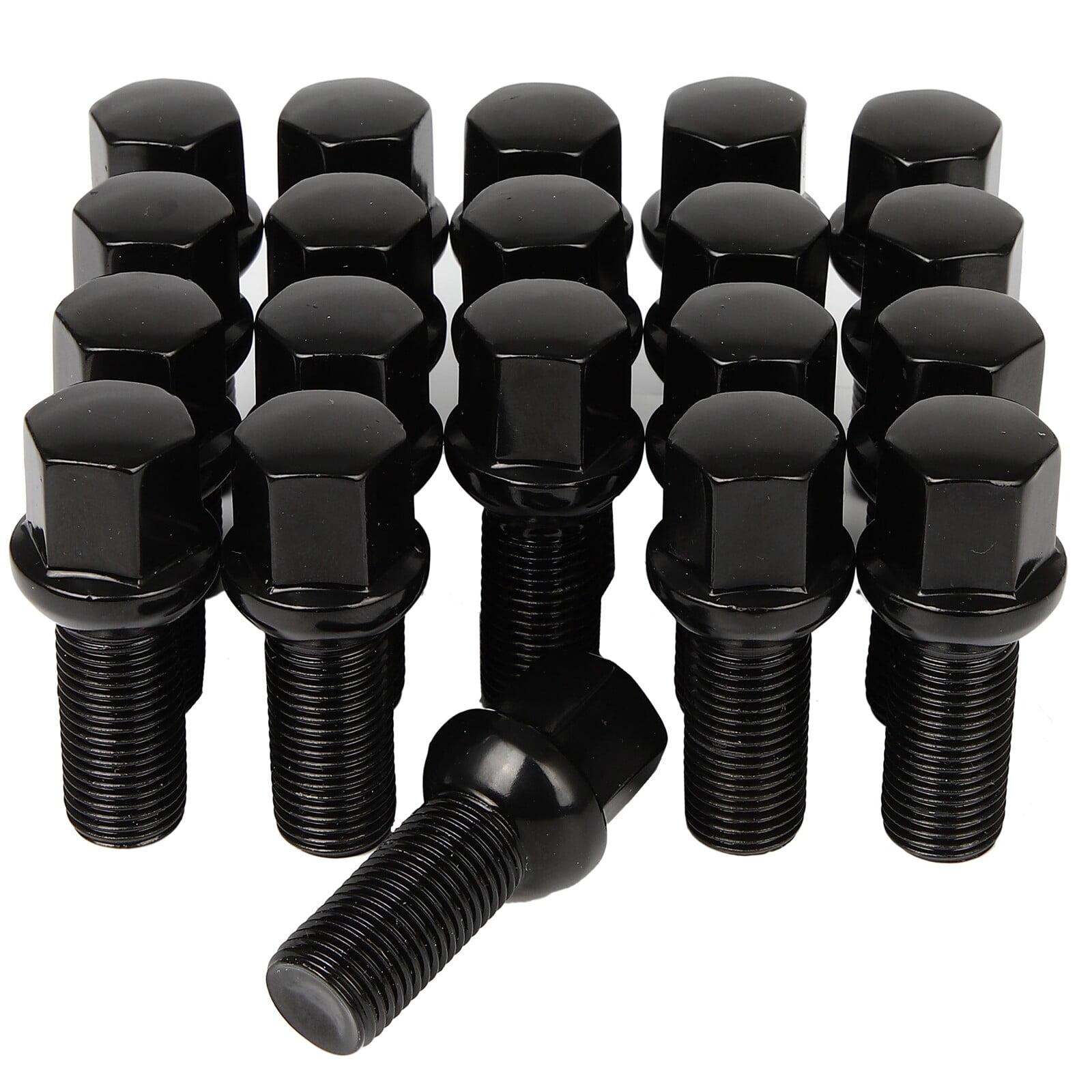 cciyu 20pcs 14x1.5 Wheel lug 28mm Shank OEM Lug nuts,Solid Ball Seat 48mm Tall Stock/Factory Lug ...