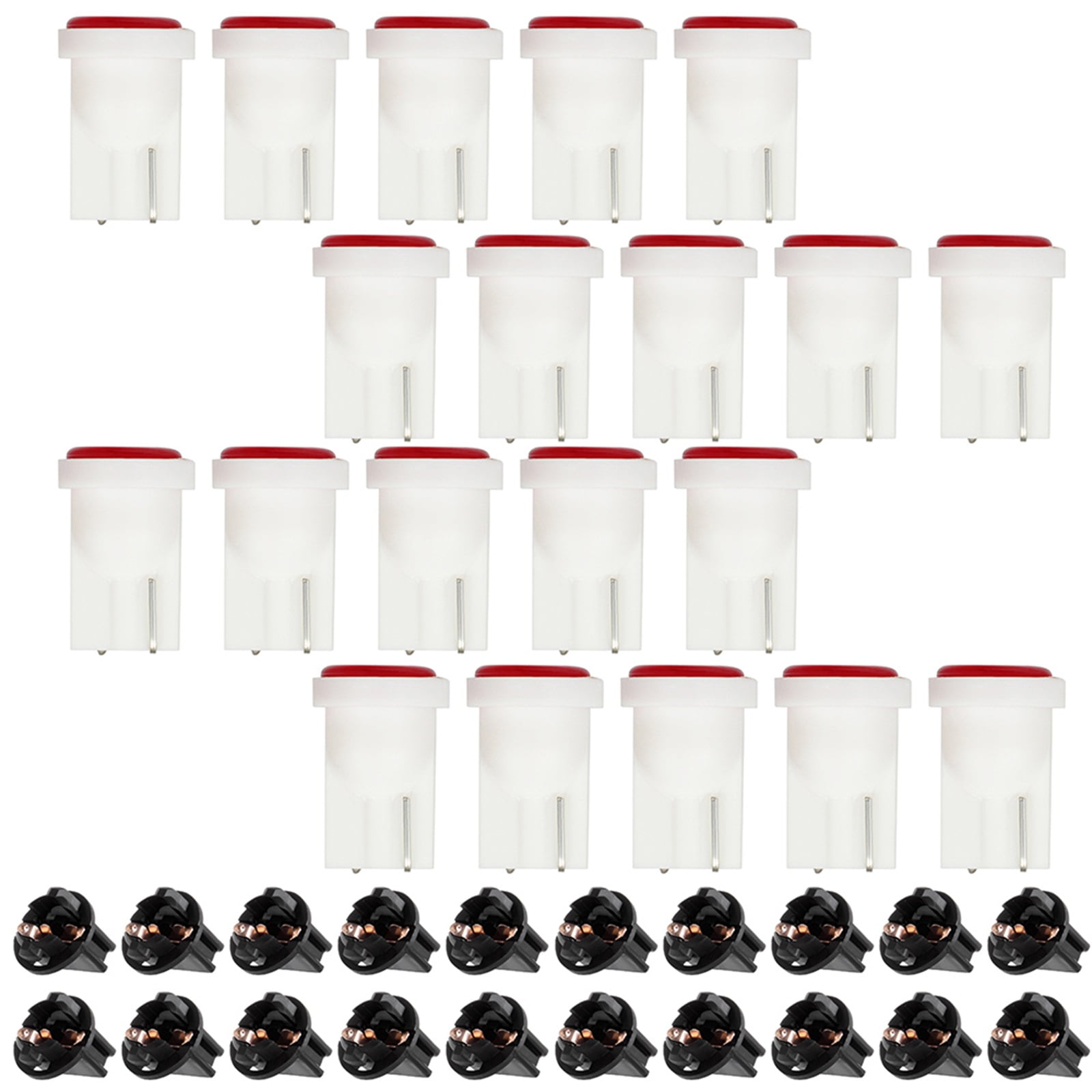 cciyu 20pcs T10 Red Instrument Cluster Dash Panel Lights with Twist ...