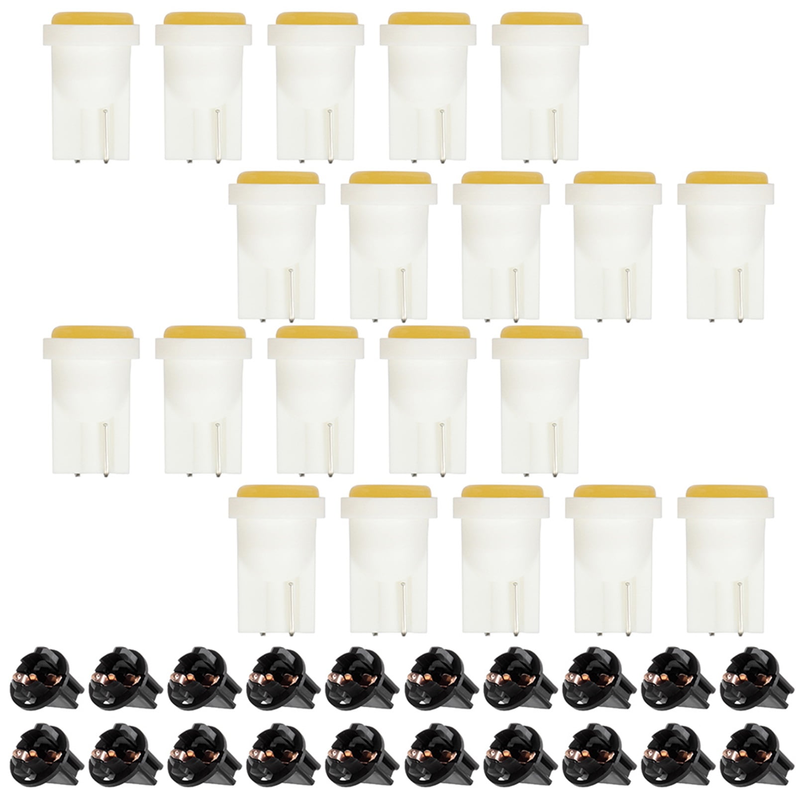 cciyu 20pcs T10 Yellow Instrument Cluster Dash Panel Lights with Twist ...