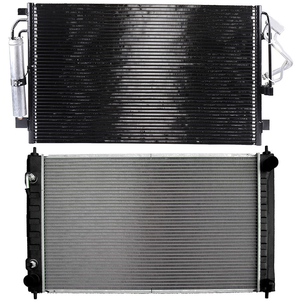 cciyu 2988 Radiator 3639 Condenser Fit for 2007-2013 for Nissan for ...