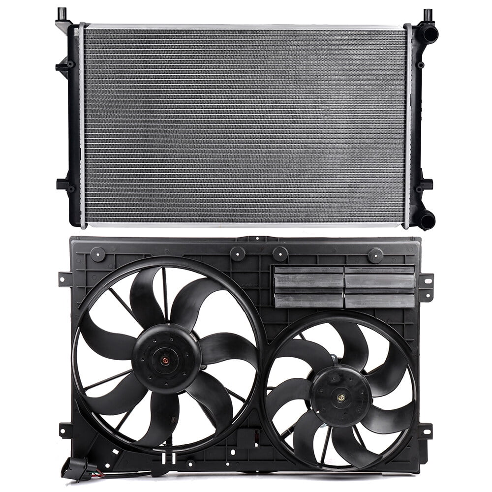 cciyu 2995 Radiator and VW3115113 Cooling Fan Replacement for 2009-2010 ...