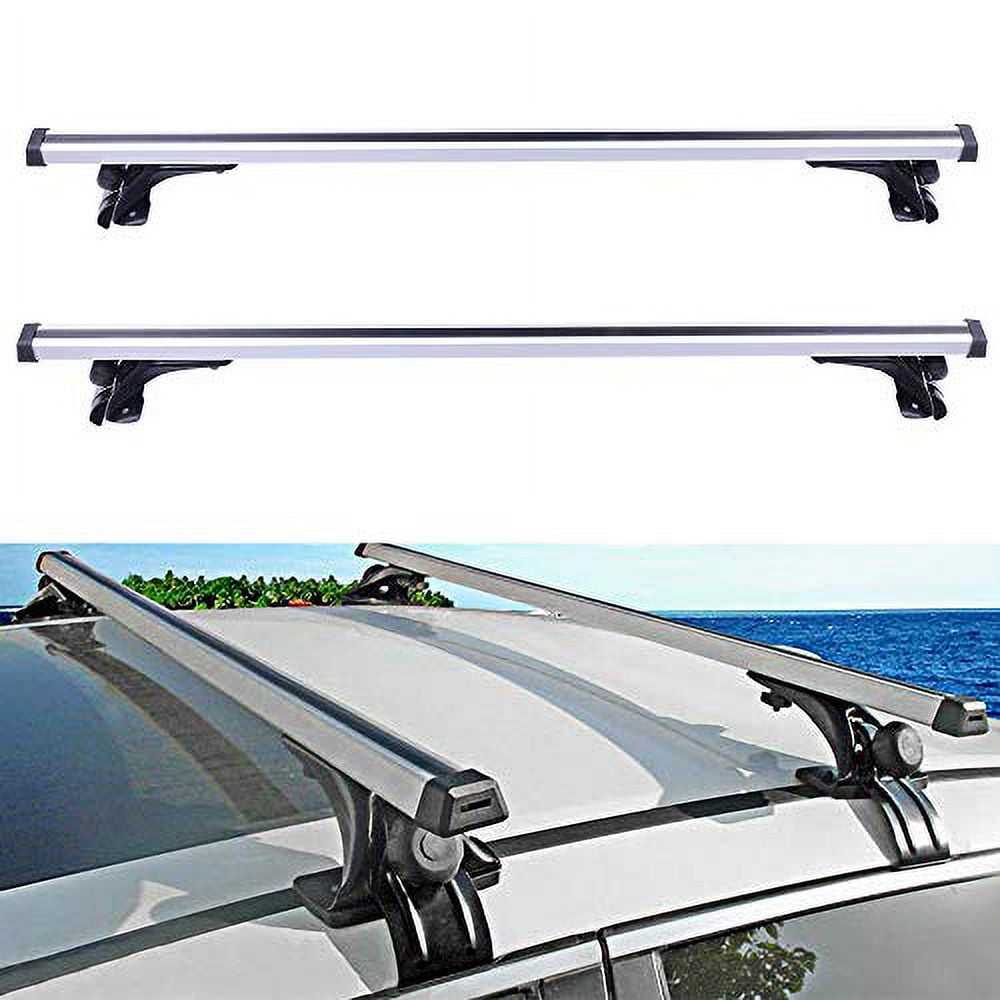 cciyu 2Pcs Universal 48" Silver Aluminum Roof Rack Cross Bar Car Top ...