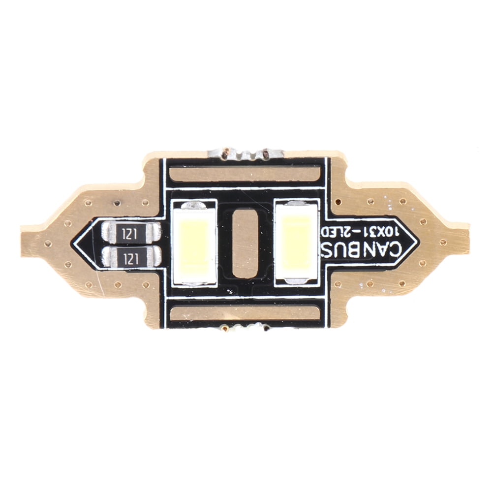 cciyu 31mm Festoon LED Bulbs 2-5730-SMD Super Bright:W hite Interior ...