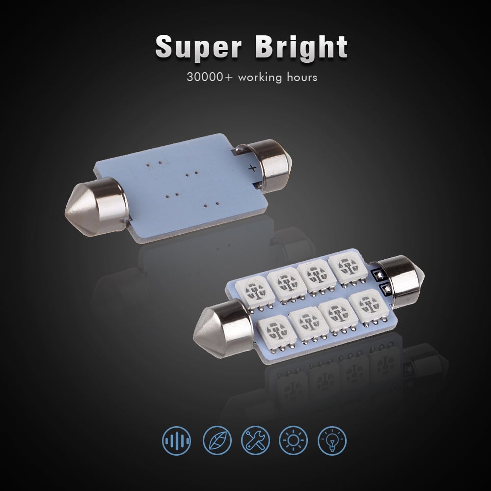 cciyu 31mm Festoon LED Bulbs DE3175 DE3022 DE3021 12-2835-SMD LED ...