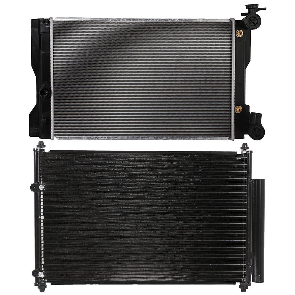 cciyu 3686 Condenser and 13106 Radiator Replacement for 2009-2017 for ...