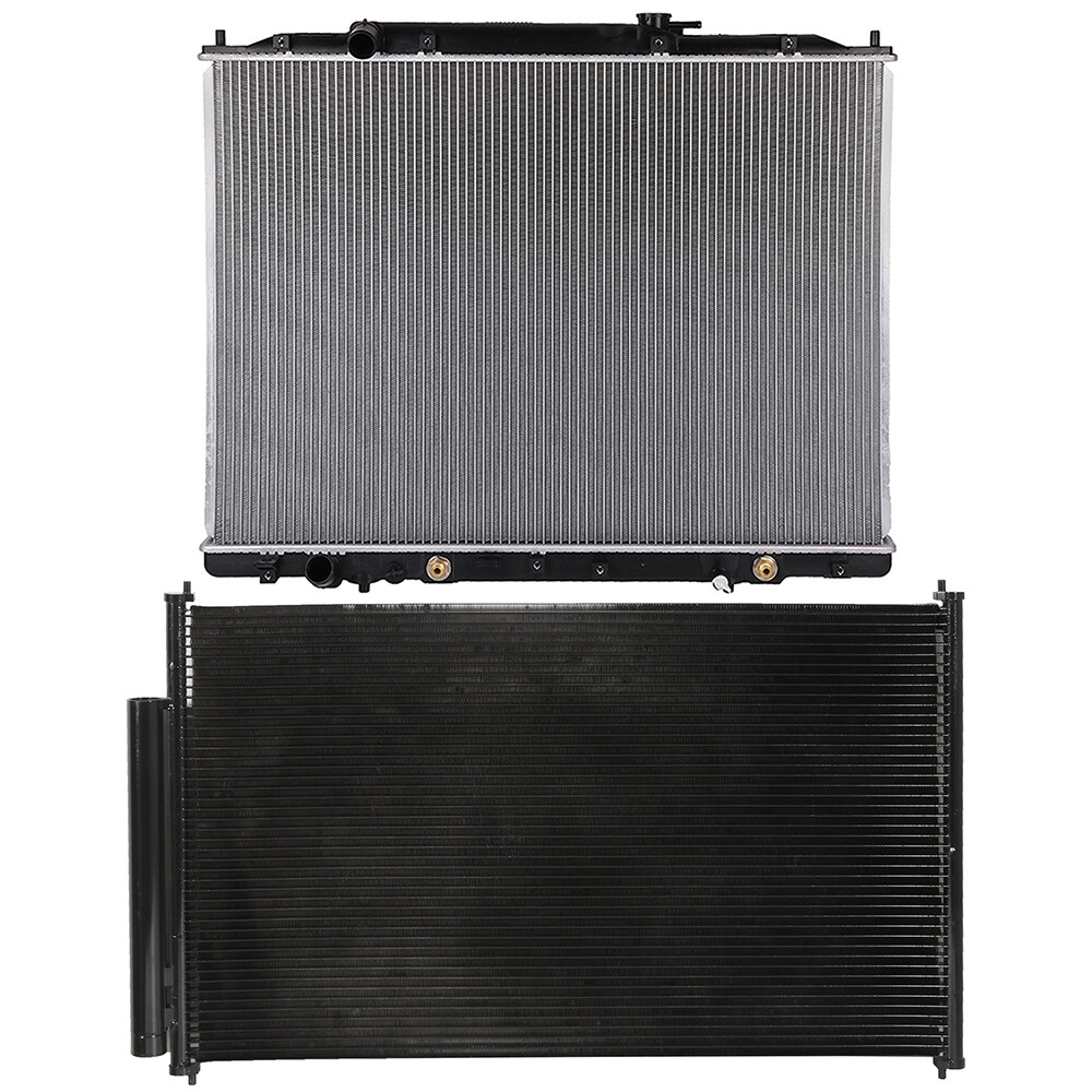 cciyu 3771 Condenser and 13065 Radiator Replacement for 2009-2015 for ...