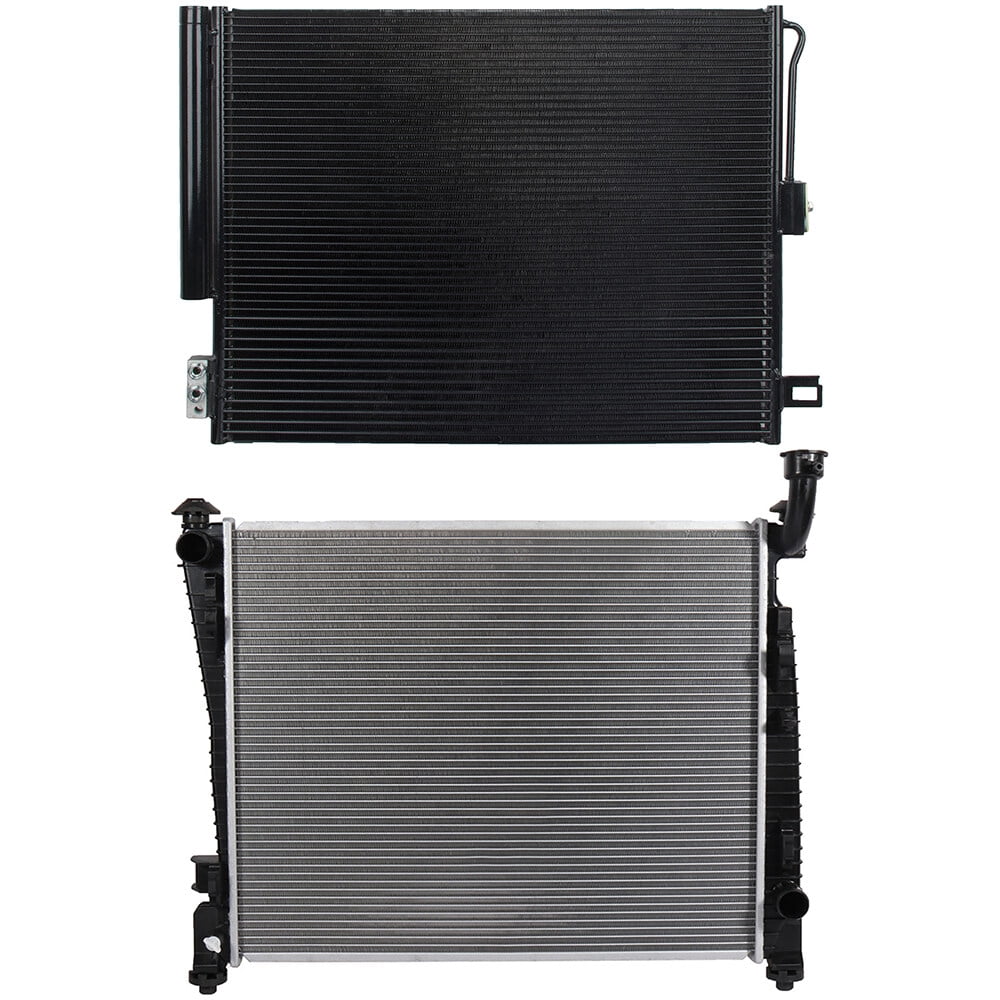 cciyu 3893 Condenser and 13200 Radiator Replacement for 2011-2014 for ...