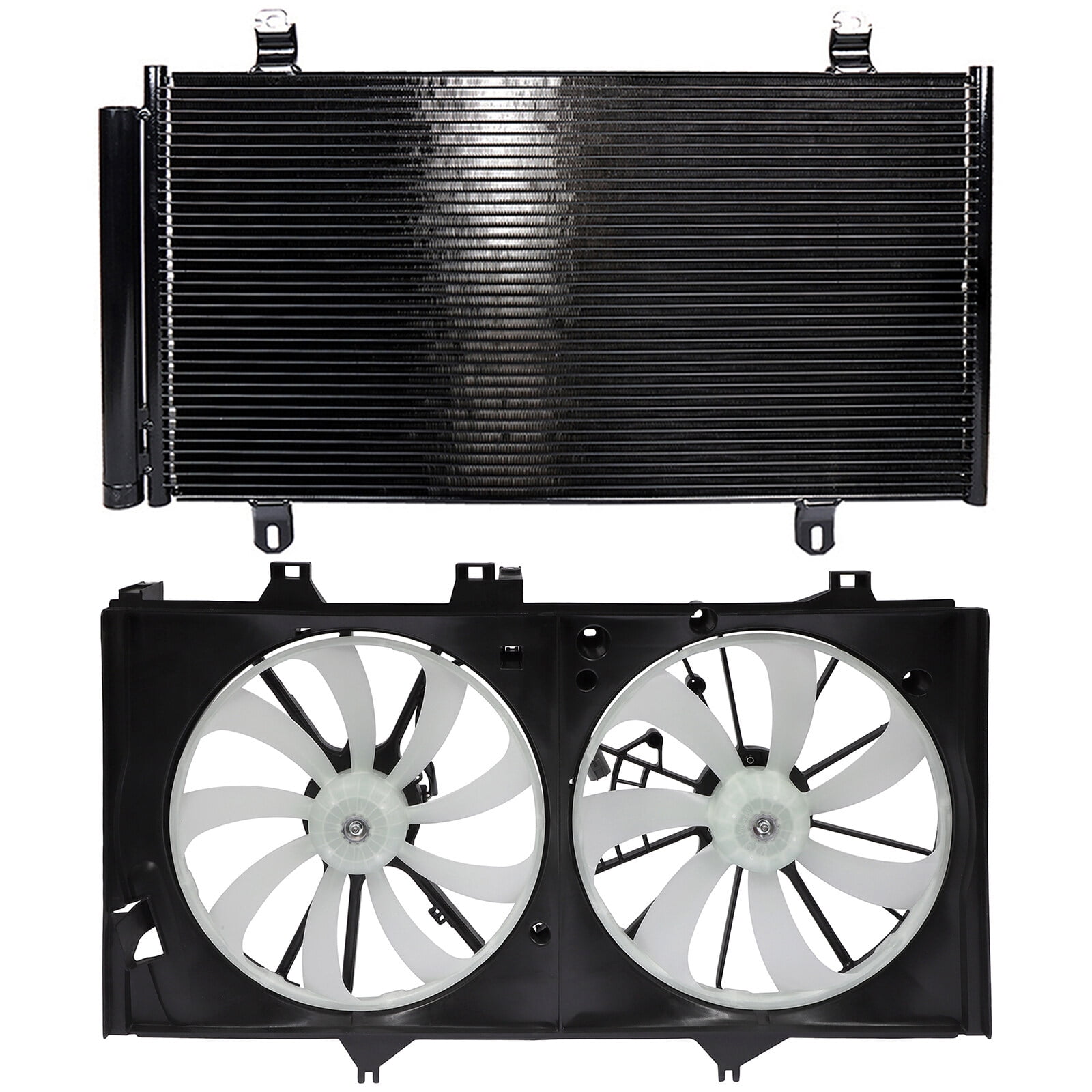 cciyu 3995 Condenser and 167110V110 Cooling Fan Replacement for 2012 ...