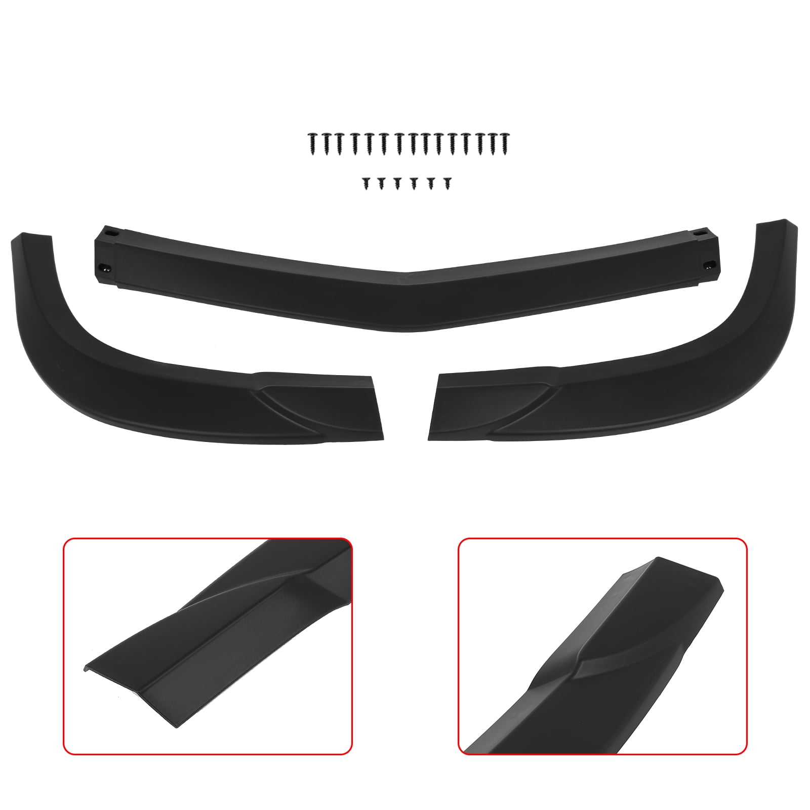 cciyu 3PCS Front Bumper Lip Repacement for 2012-2014 for Mercedes-Benz ...