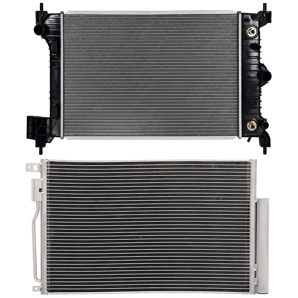 cciyu 4063 Condenser and 13247 Radiator Replacement for 2013-2018 for ...