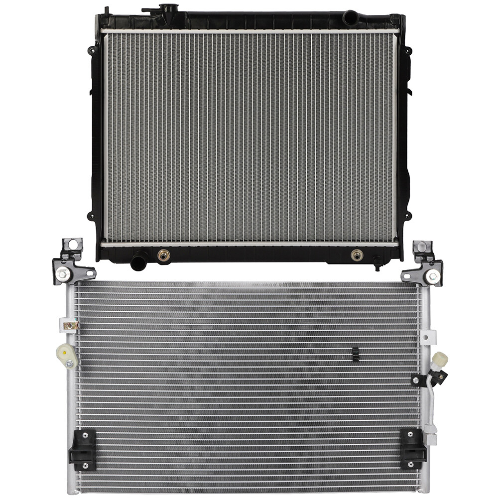 cciyu 4899 Condenser and 1778 Radiator Replacement for 1998-2004 for ...