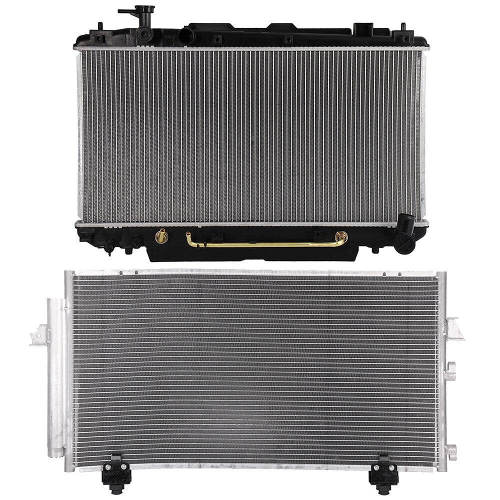 cciyu 4986 Condenser and 2403 Radiator Replacement for 2001-2005 for ...