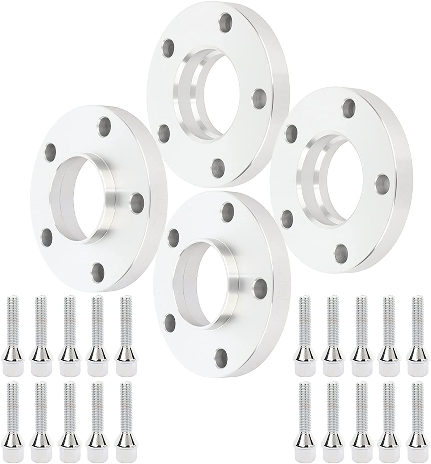 cciyu 4PCS 5 Lug Hub-Centric Spacers 20mm Wheel Spacers 5x120 to 5x120 ...