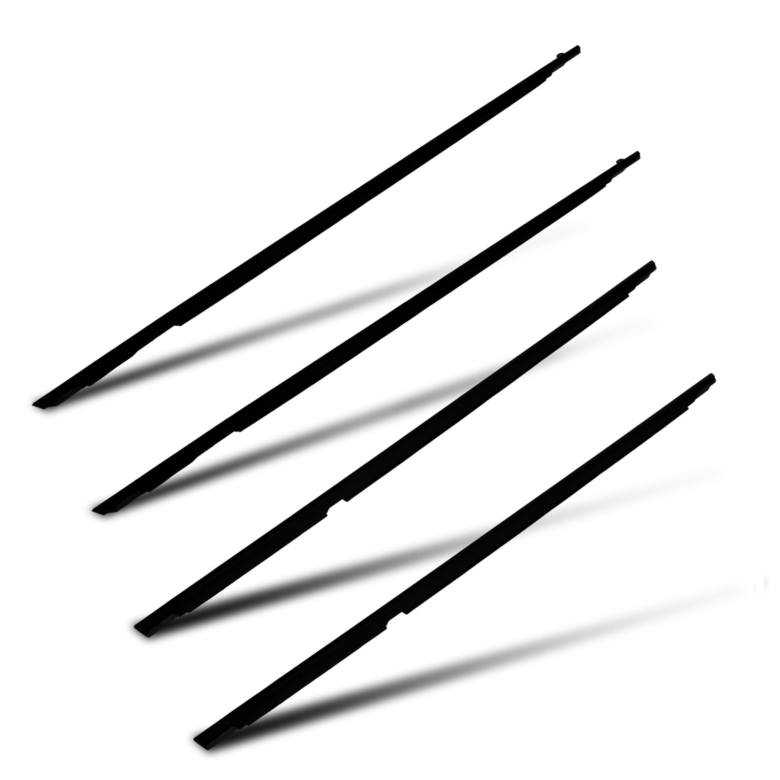 cciyu 4PCS Silver Window Molding Trim Compatible with 1991-1997 For ...