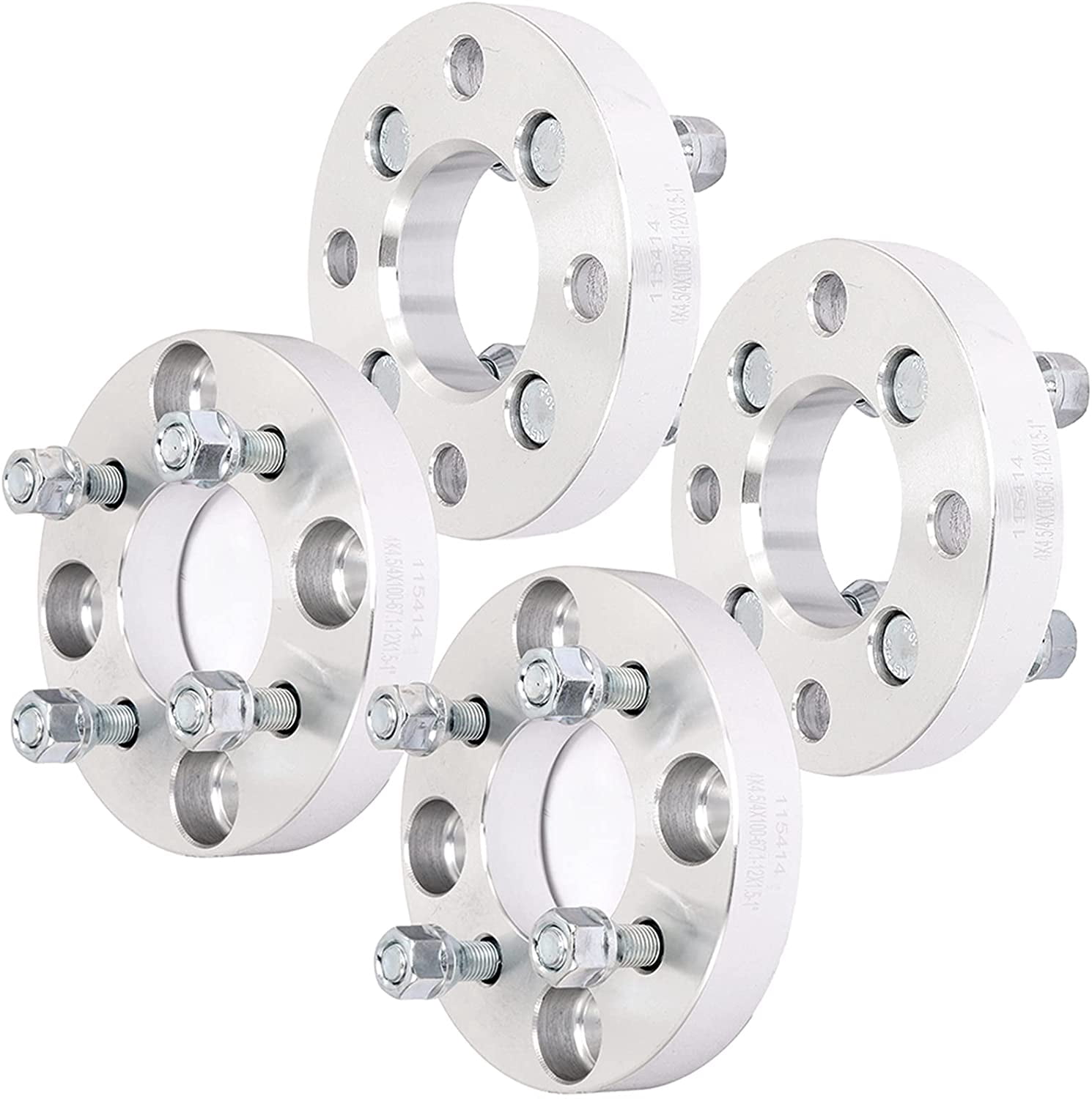 cciyu 4X 1 inch 4x4.5 to 4x100 Wheel Spacers Adapters 4 Lug fits for ...