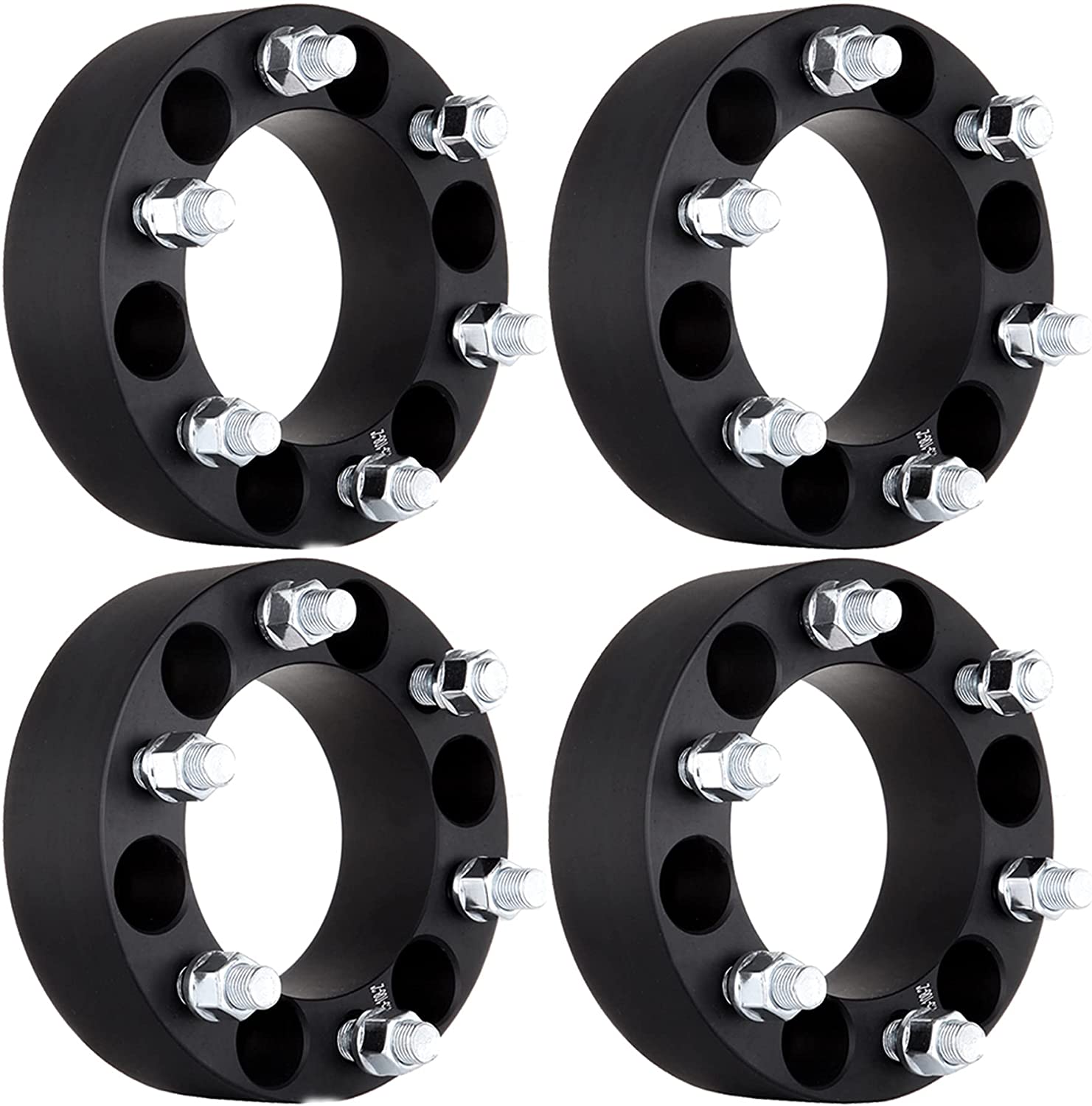 cciyu 4x 2" Inch Wheel Spacers 6x5.5 to 6x5.5(6x139.7) 14x1.5 Studs 6 ...