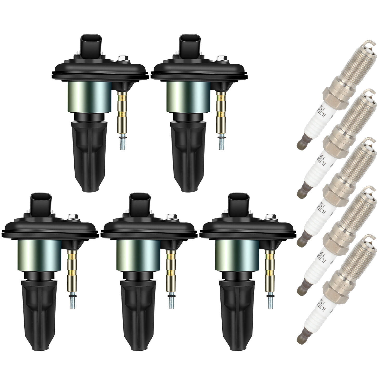 cciyu 5 ignition coils with 5 iridium Spark Plugs for Chevrolet for GMC ...