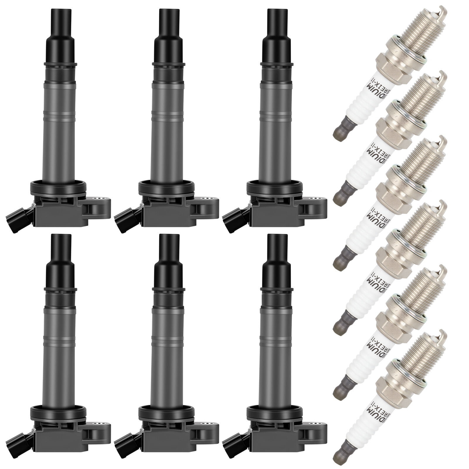 cciyu 6 ignition coils with 6 iridium Spark Plugs for Toyota for Scion Camry for Tacoma Matrix ...
