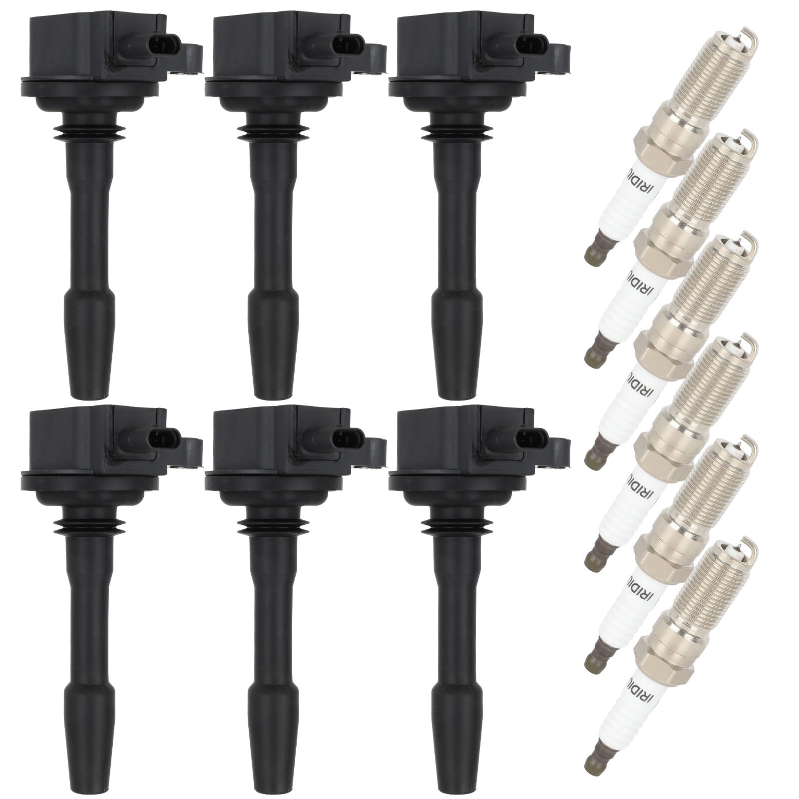 cciyu 6 ignition coils with 6 iridium Spark Plugs for ford for F-150 ...