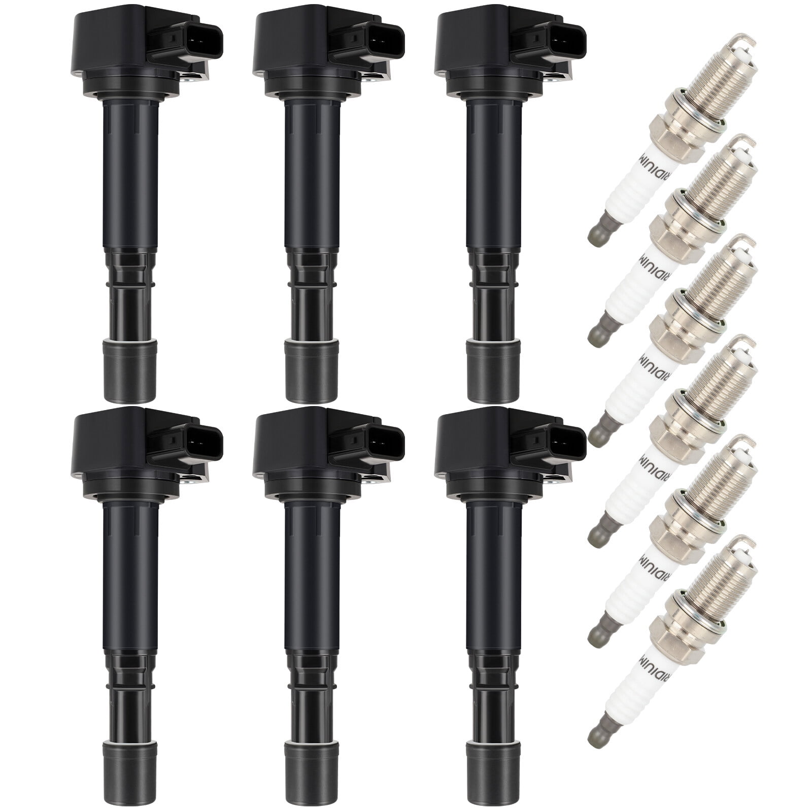 cciyu 6 ignition coils with 6 iridium Spark Plugs for Honda for Acura ...