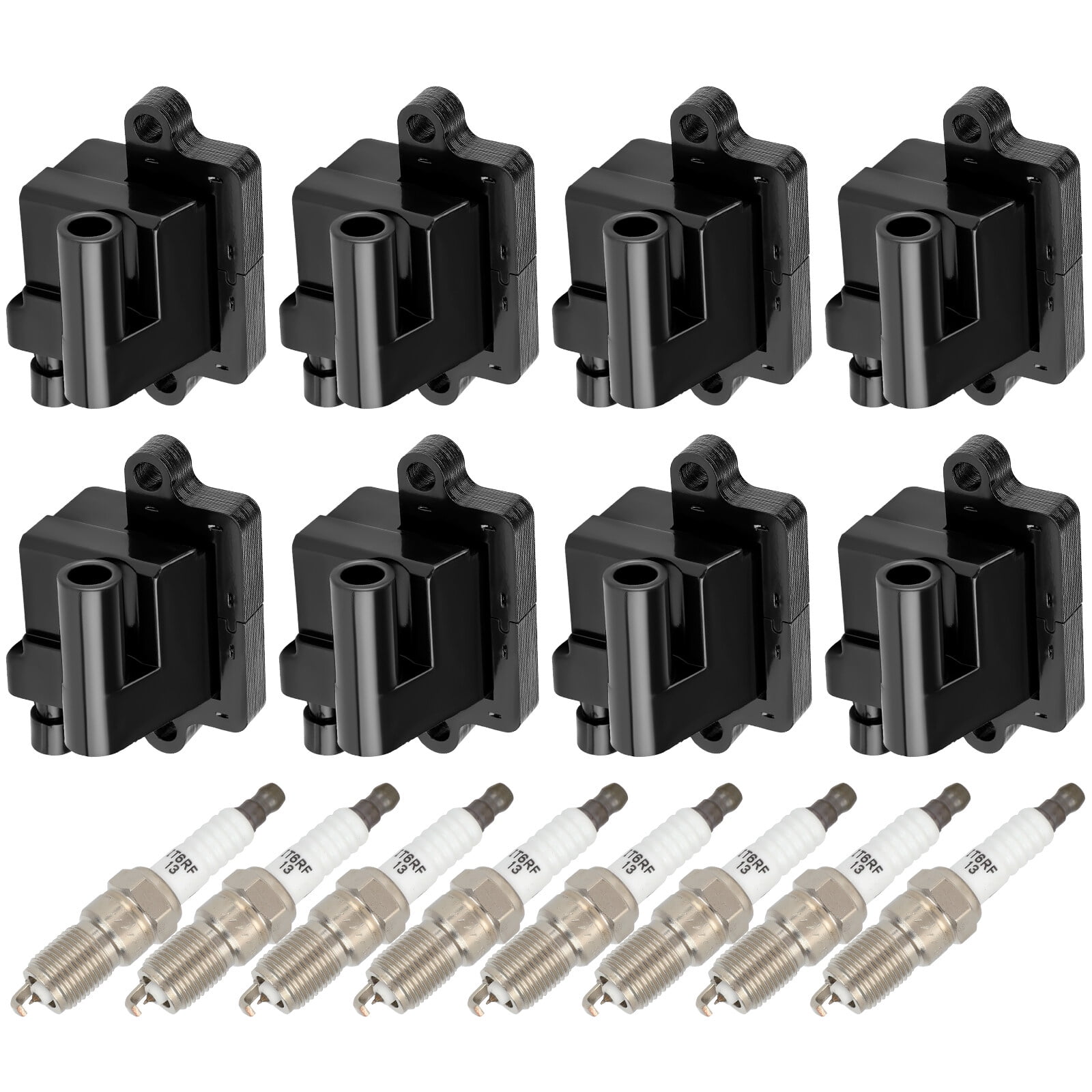 cciyu 8 ignition coils with 8 iridium Spark Plugs for Cadillac Chevy ...