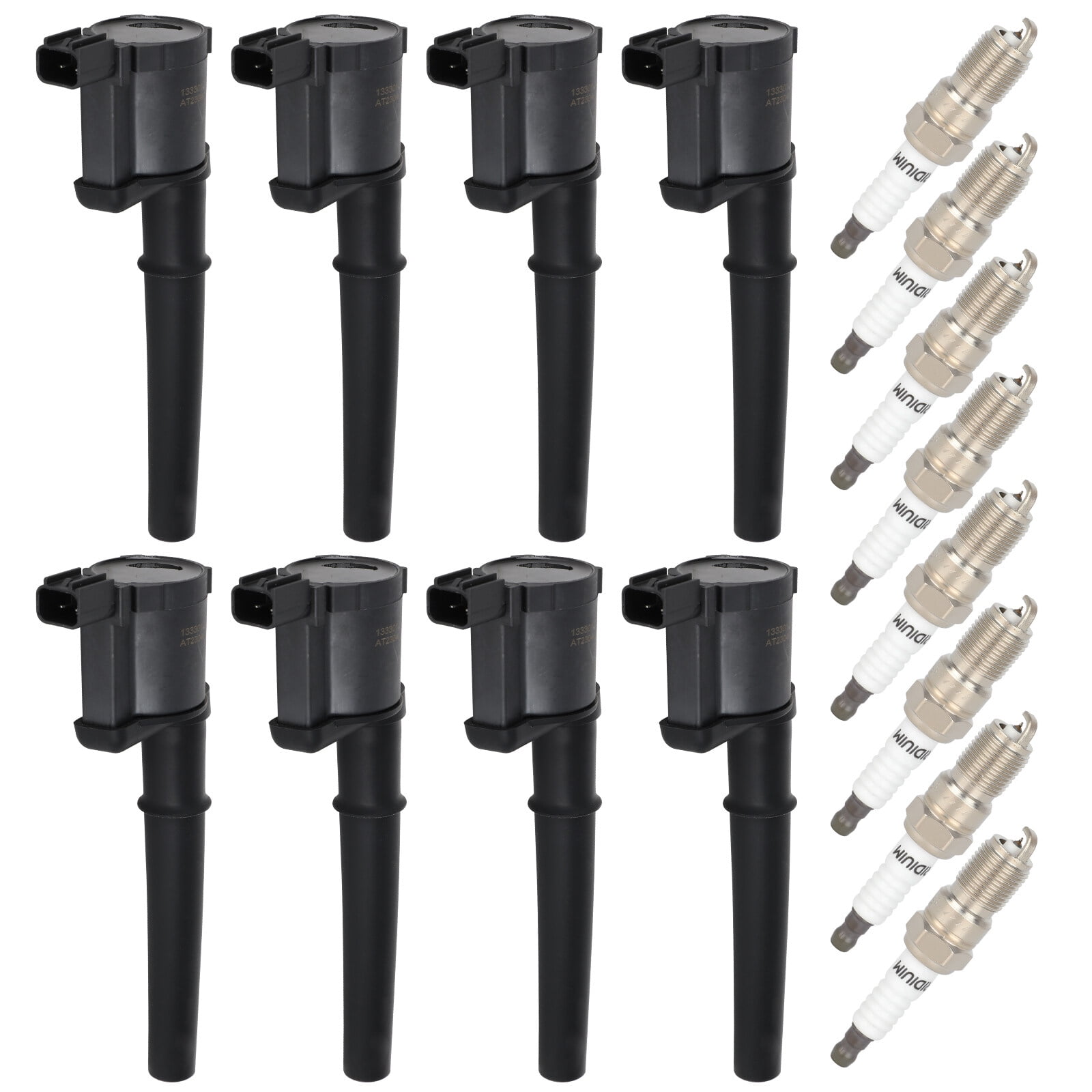 cciyu 8 ignition coils with 8 iridium Spark Plugs for ford for Lincoln ...