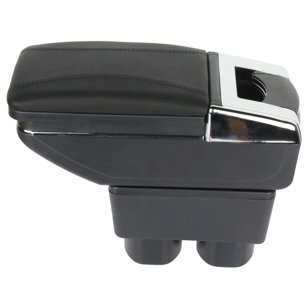 cciyu Armrest Center Console Box + Base Black Armrest Covers ...