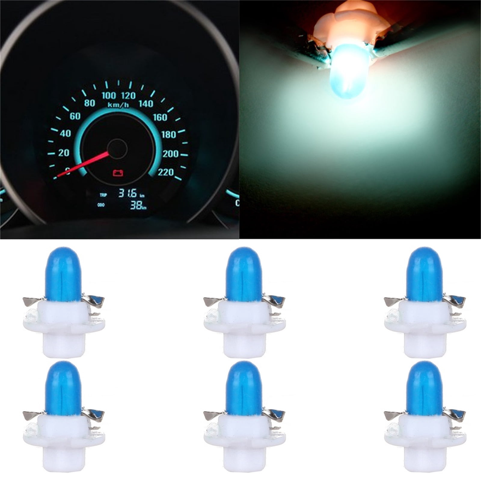 cciyu B8.4D Ice Blue Instrument Cluster Dash Panel Lights Super Bright ...