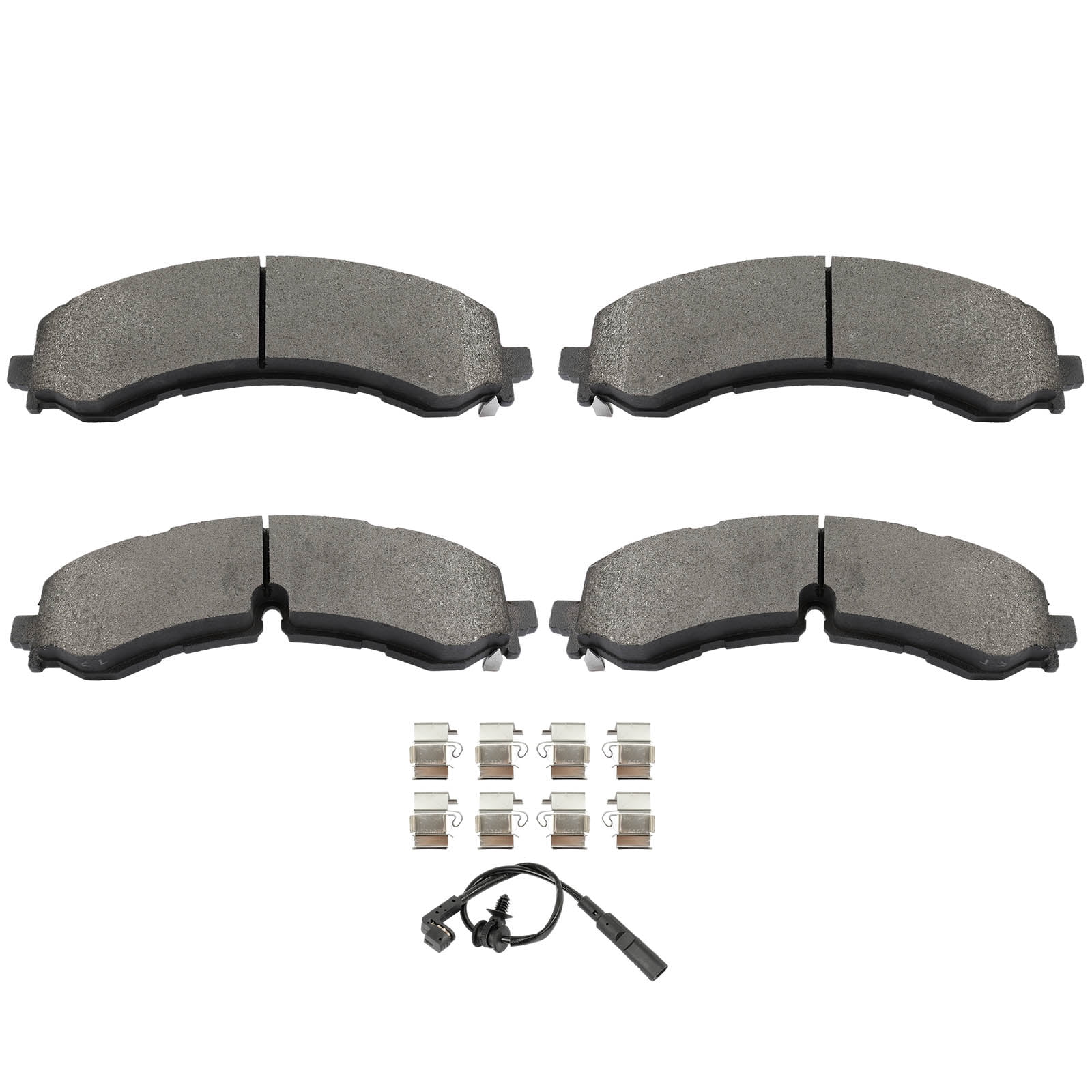 cciyu D2250 Front Metal Disc Brake Pads Kit For Chevrolet For Silverado ...